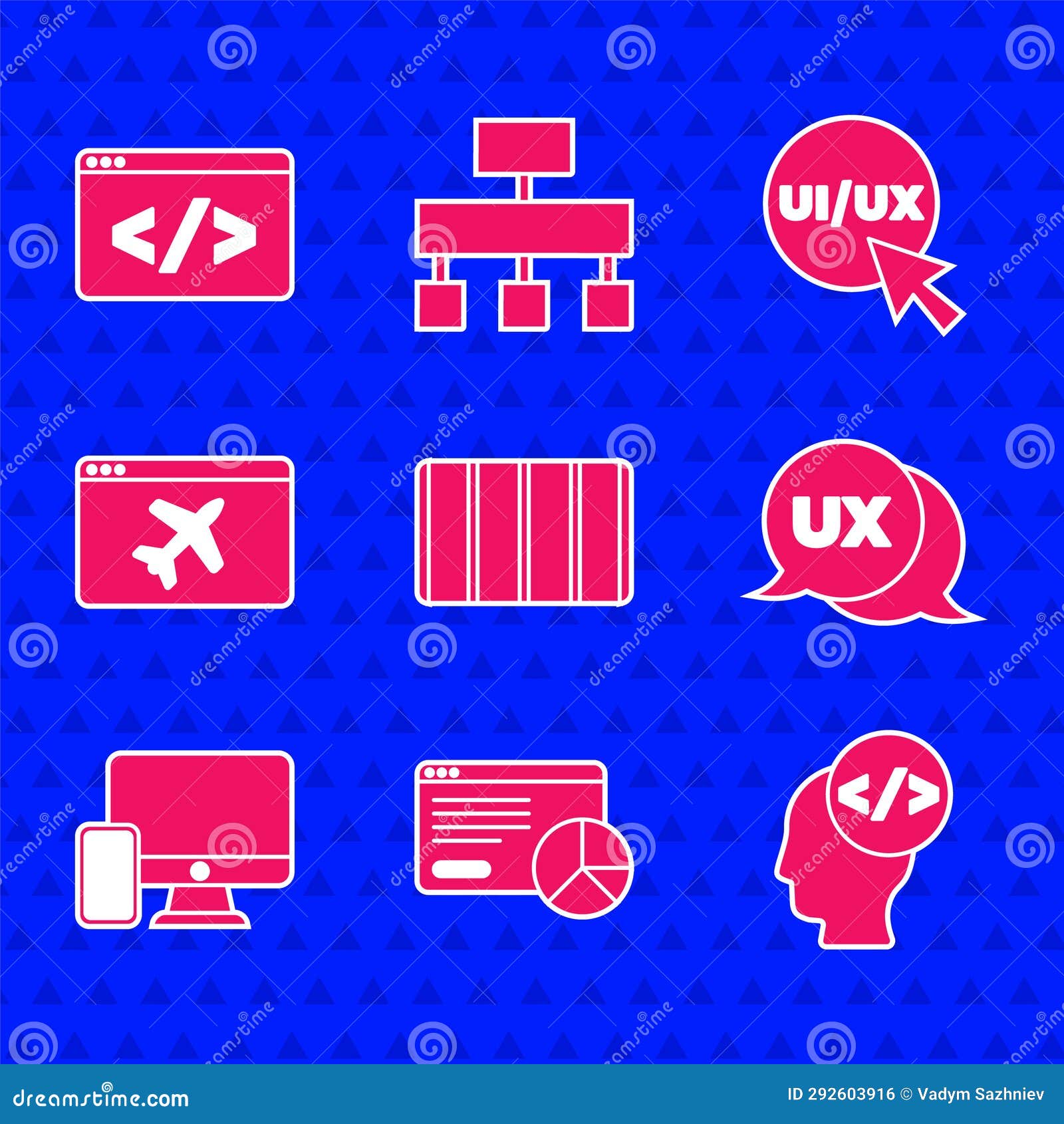 Set Color Palette Guide, Website Statistic, Front End Development, UI UX Design, Monitor and ...