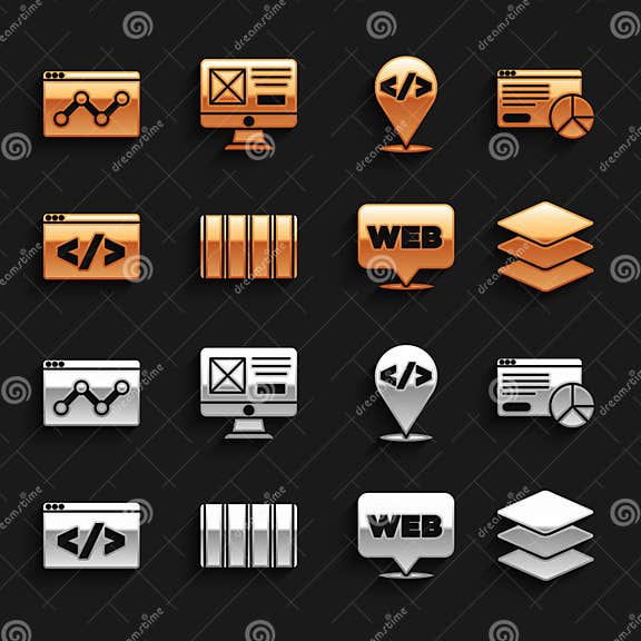 Set Color Palette Guide, Website Statistic, Layers, and Graphic Design, Front End Development ...