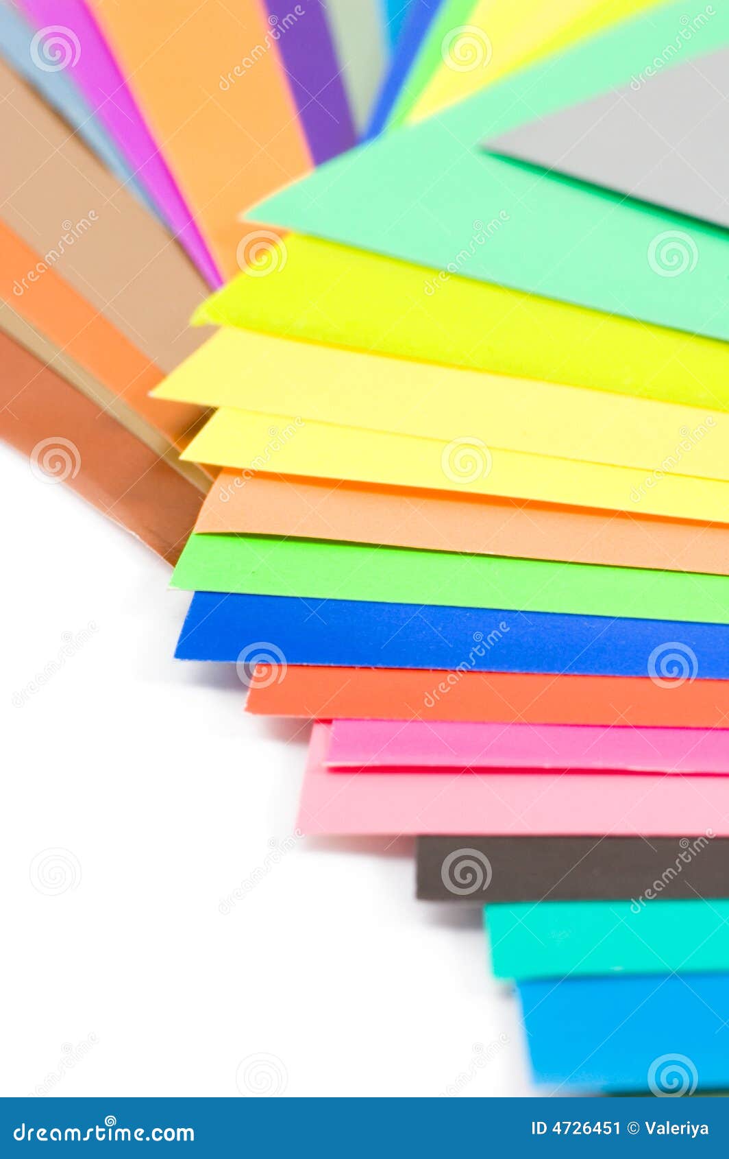 Set of color papers stock image. Image of ideas, abstract - 4726451