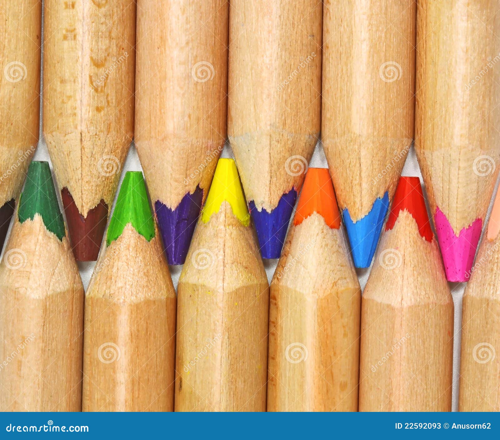 Set of color pencil stock image. Image of pink, draw - 22592093