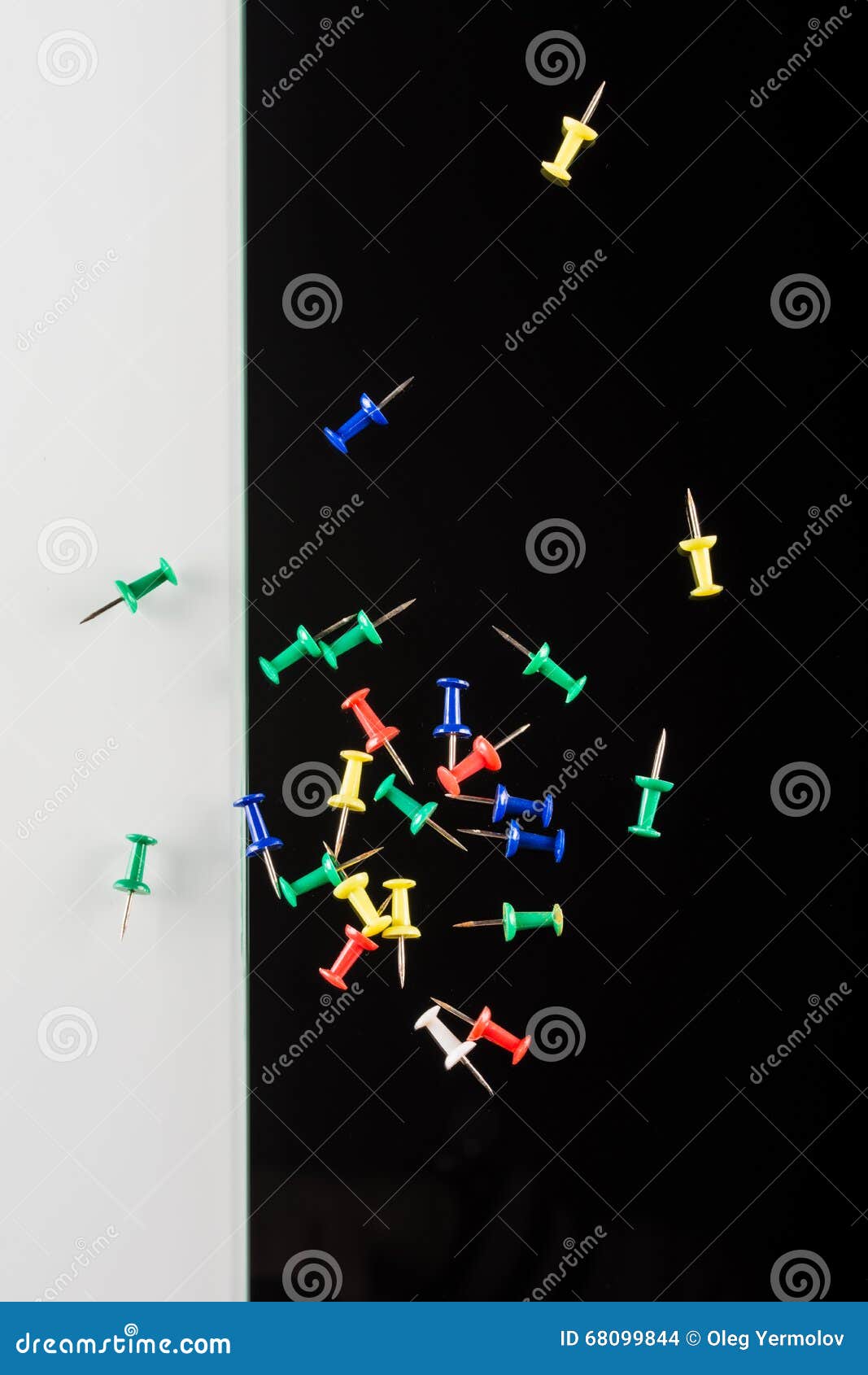 Set of color push pins stock photo. Image of fastener - 68099844