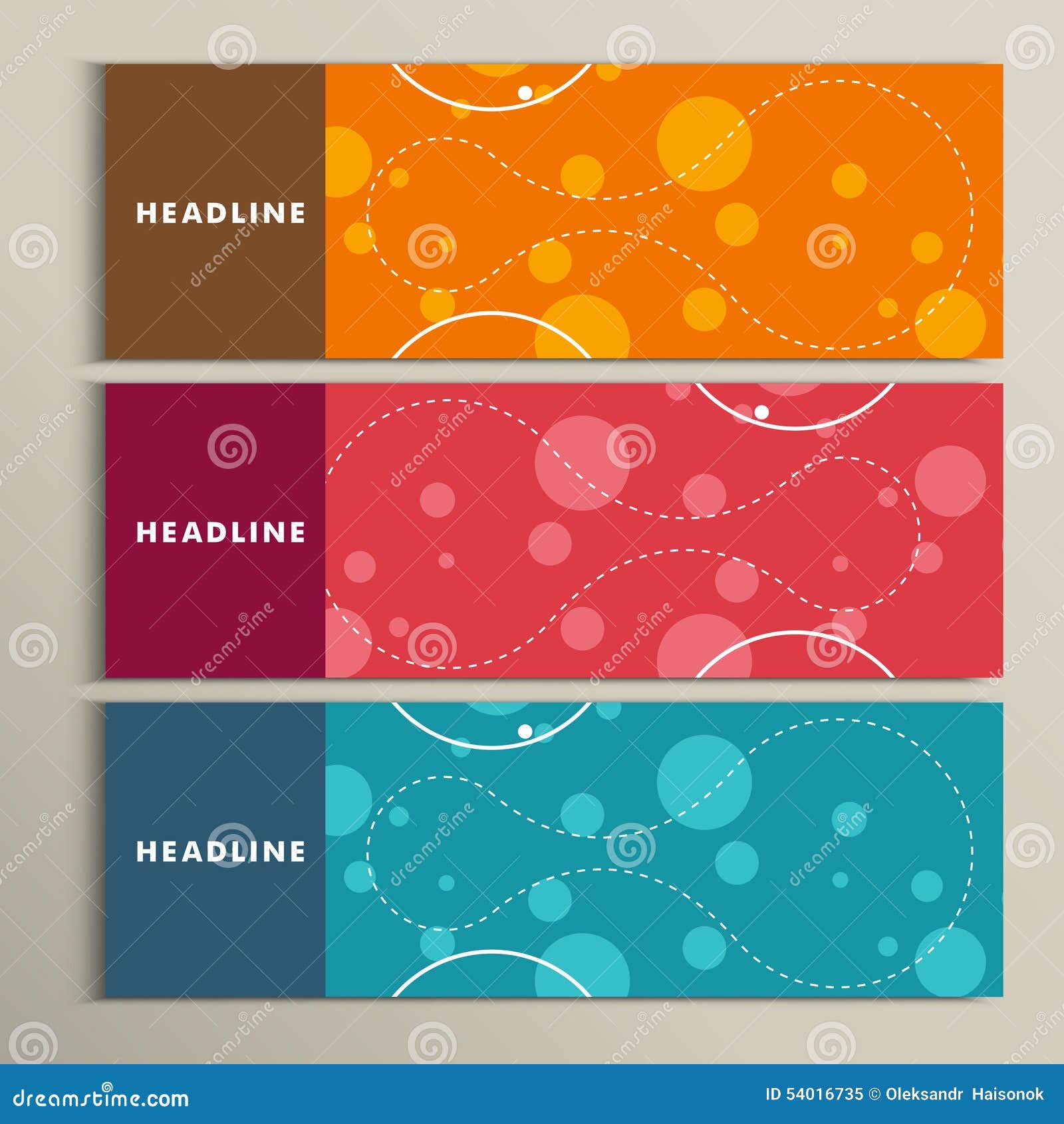 Set of Color Round for Abstract Design Stock Vector - Illustration of ...