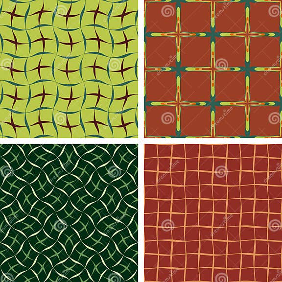 Set Color of Seamless Patterns Stock Vector - Illustration of yellow ...