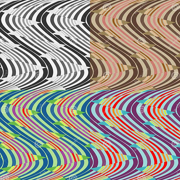 Set Color of Seamless Patterns Stock Vector - Illustration of fashion ...