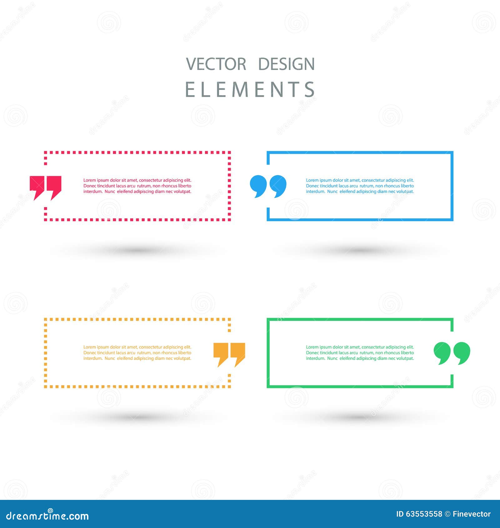 Quote Text Box Frame. Quotation Comment Speech Message Texting Template ...