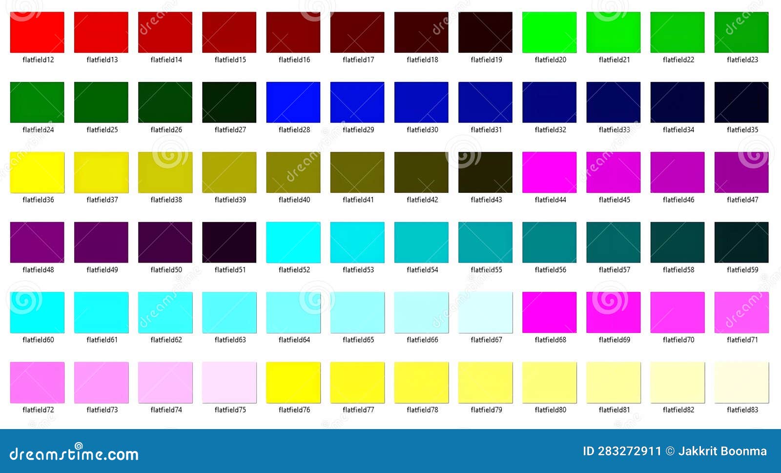 Set of Color Swatches, Vector Illustration, Can Be Used for Web Design ...