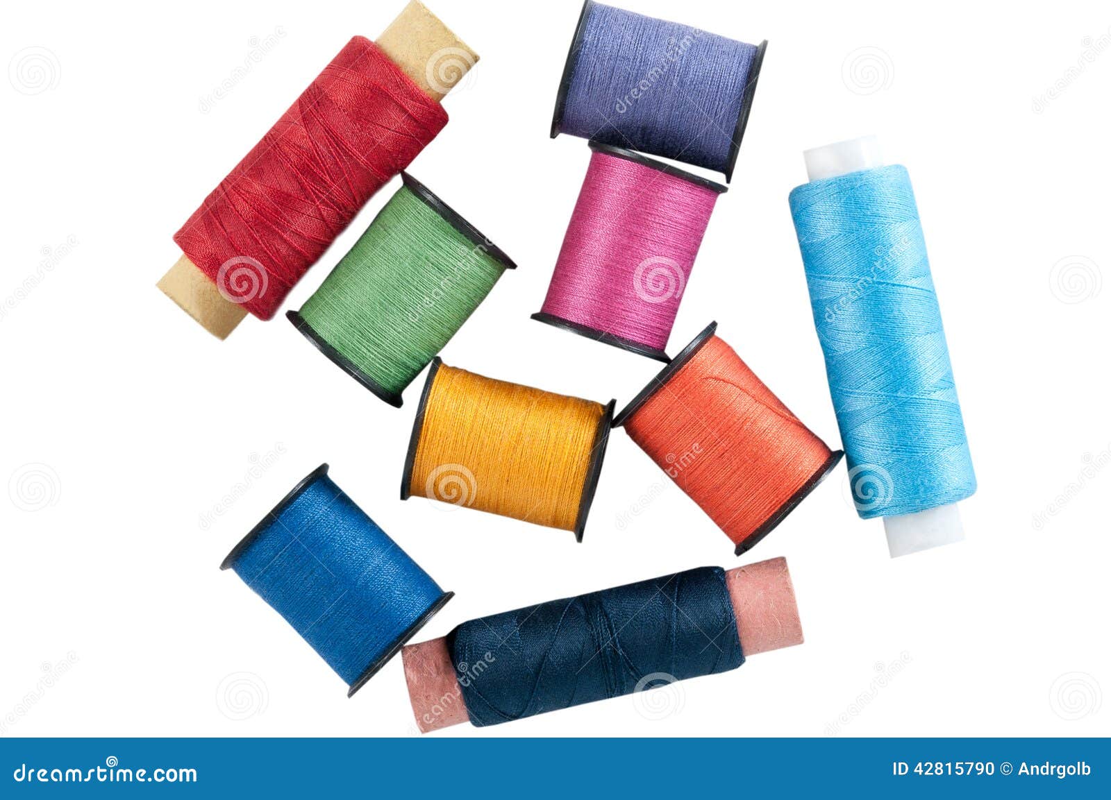 Set of color threads stock photo. Image of fashion, background - 42815790