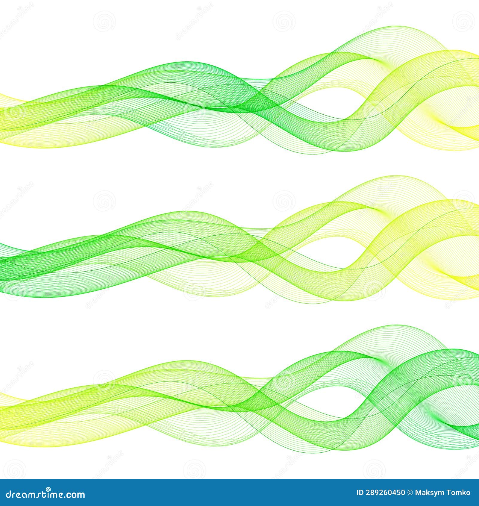 Set of Colored Abstract Waves. Presentation Template. Eps 10 Stock ...