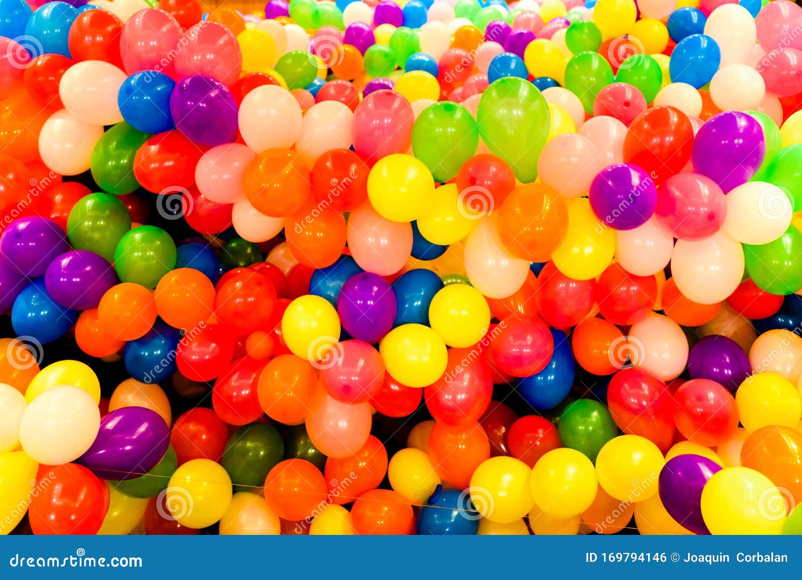 Set of Colored Balloons for Parties and Round Weddings Stock Photo ...