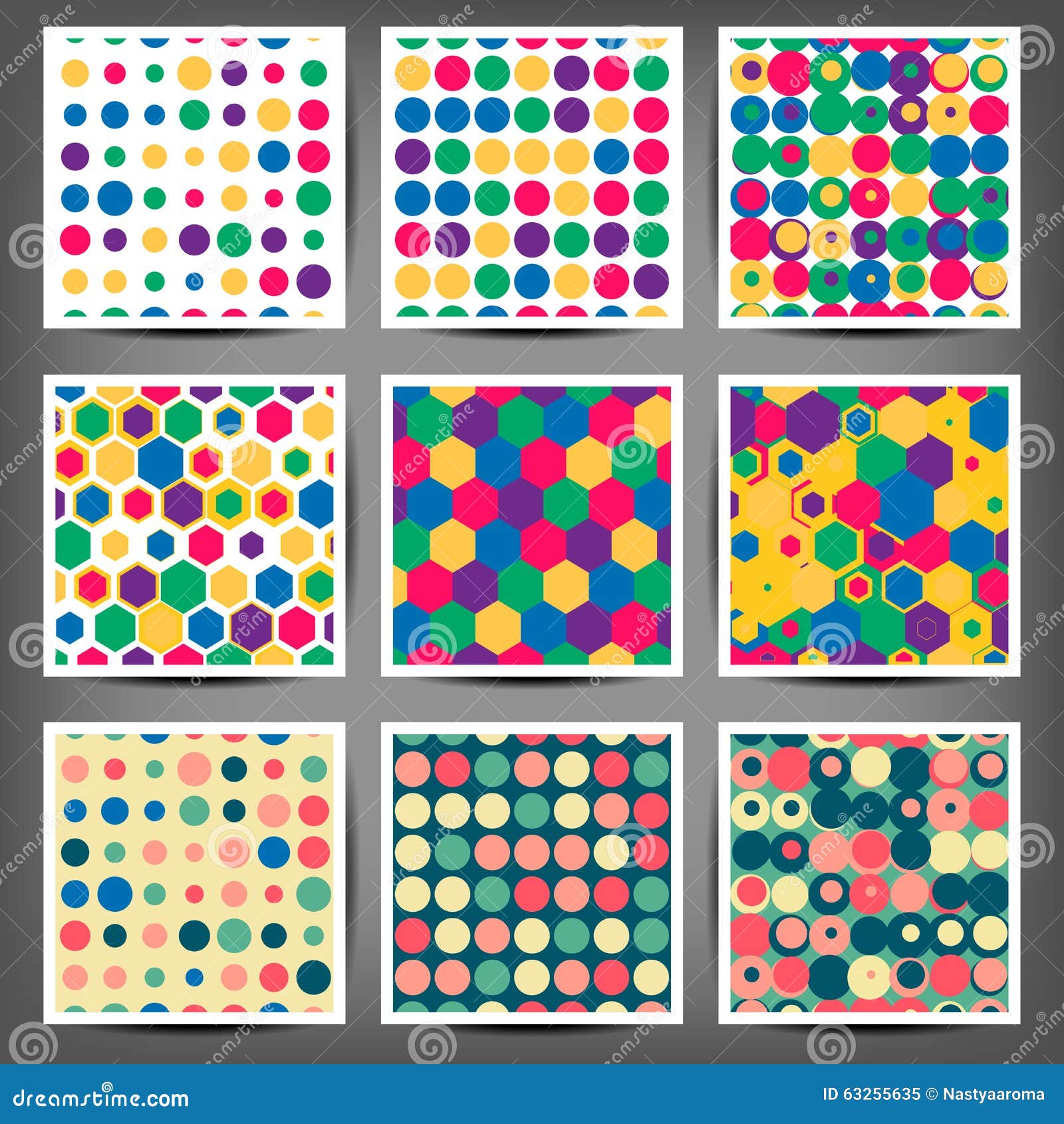 Set of Colored Banners in Modern Style Stock Illustration ...