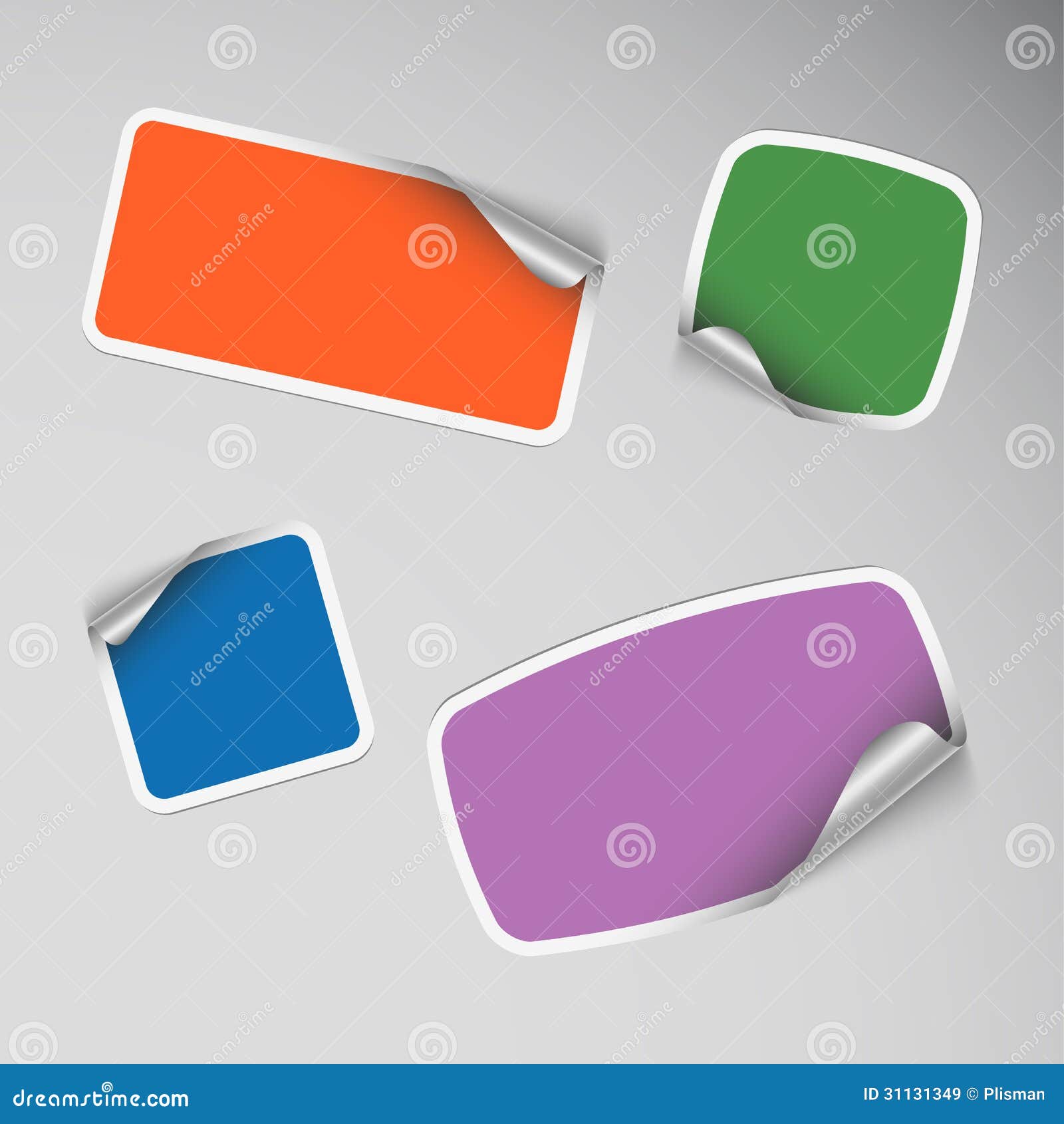 Blank Rectangle Frame Consists Of Various Geometric Shapes Childish ...