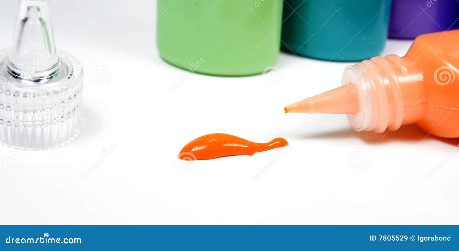 Set of Colored Blot on Paper Stock Image - Image of blob, paints: 7805529