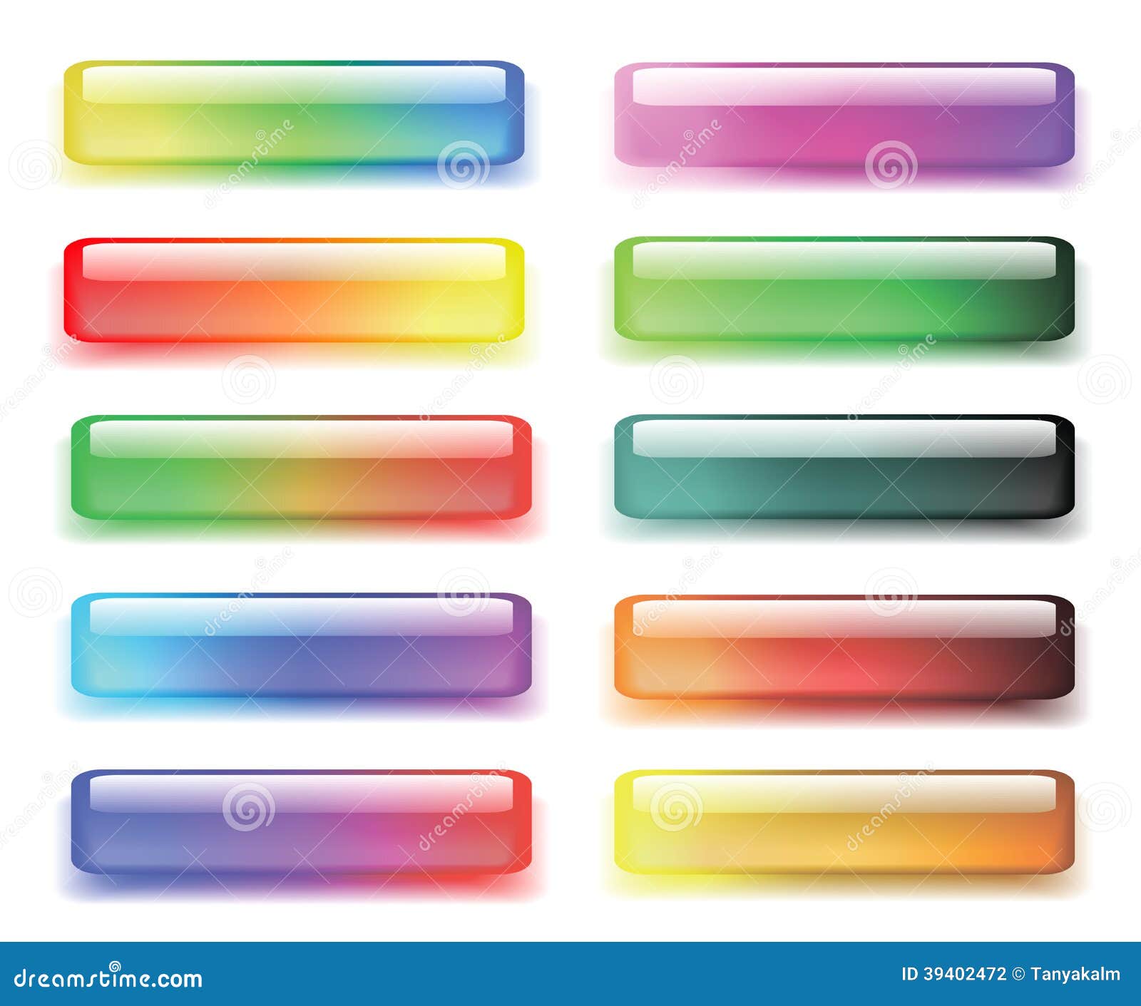 Set of colored buttons stock vector. Illustration of button - 39402472