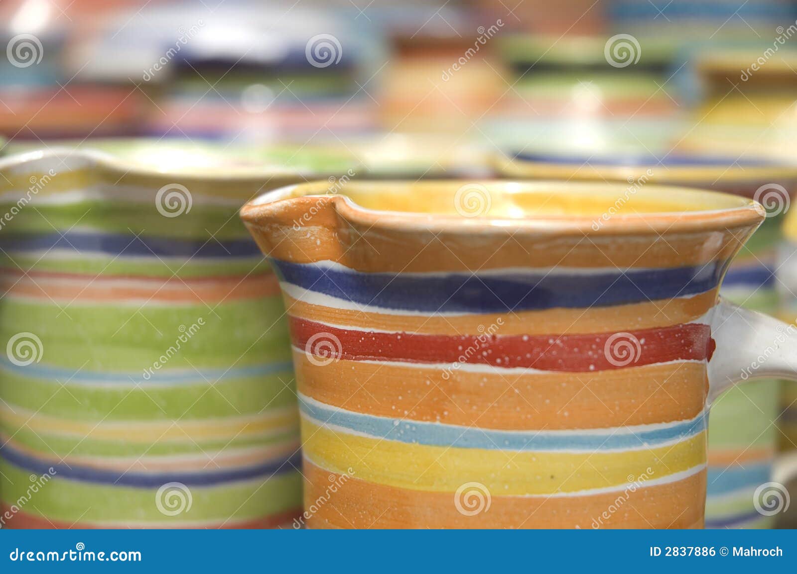 Set of colored cups stock photo. Image of bowl, utensil - 2837886