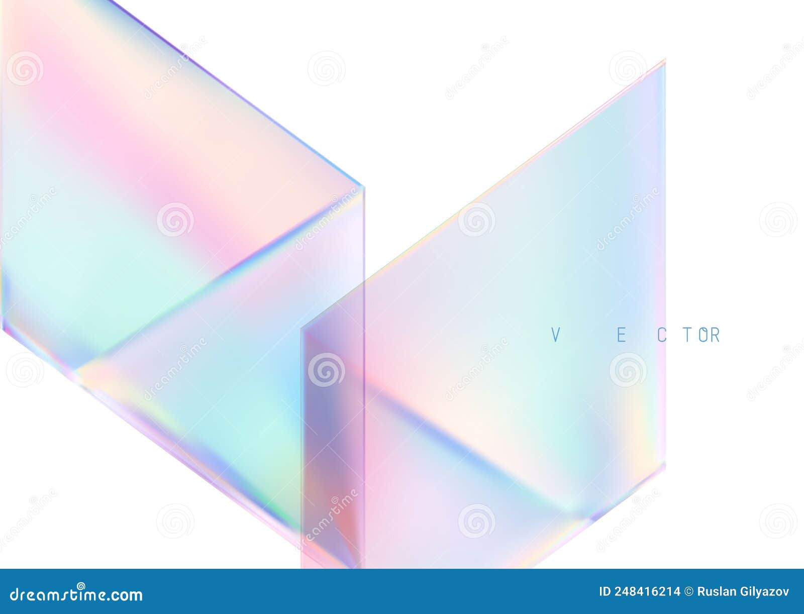 Set of Colored 3D Objects on a White Background. Stock Vector ...