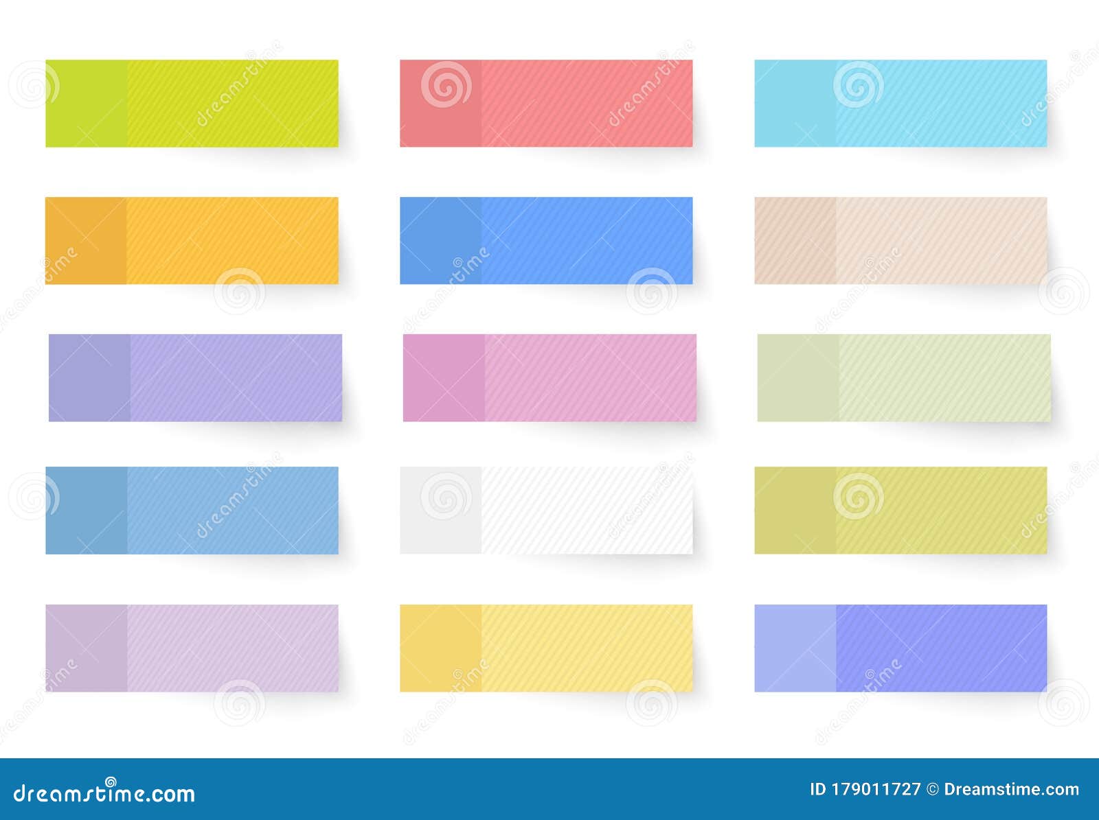 Colored Different Stickers. Stock Vector - Illustration of list ...
