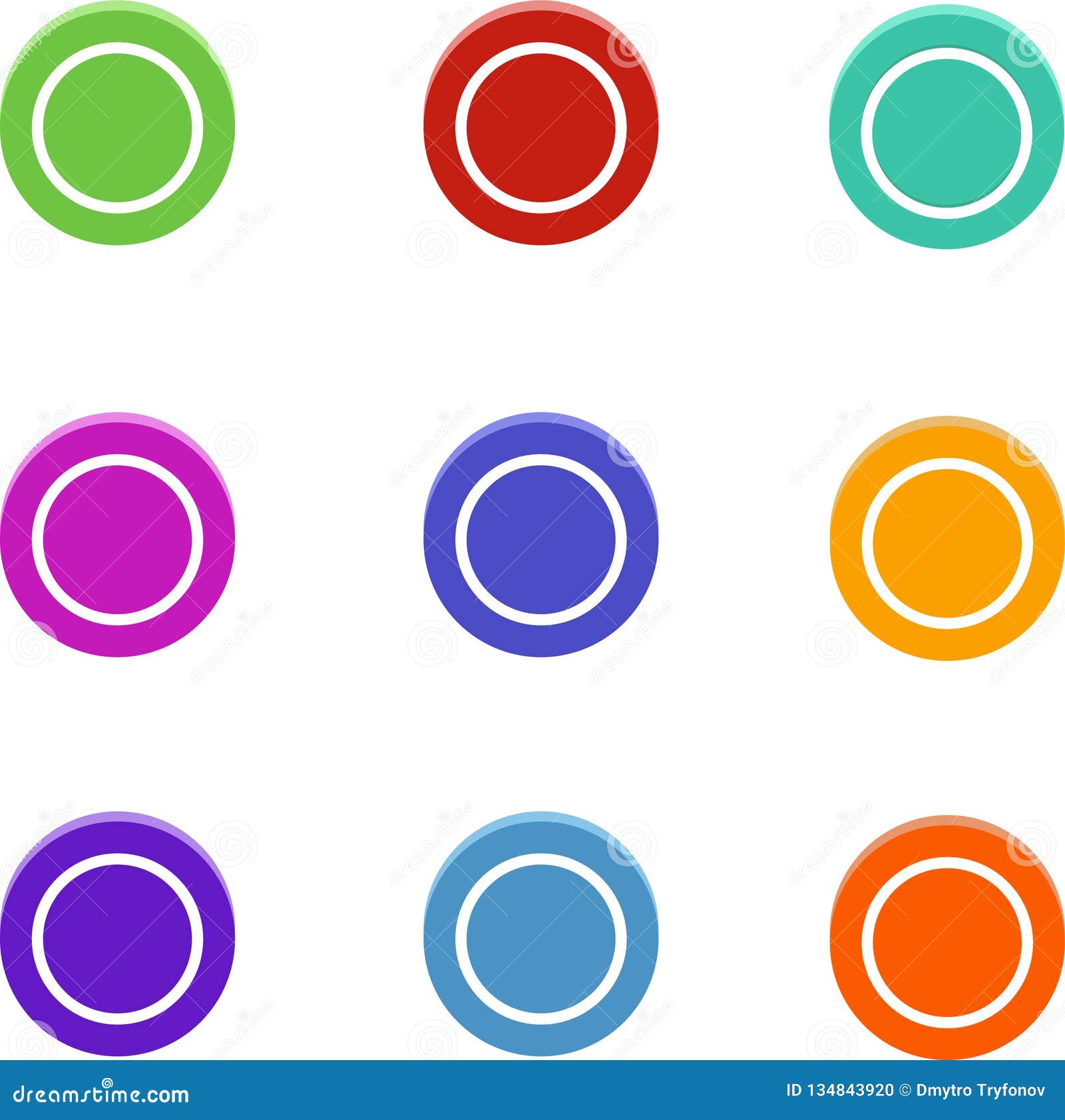 Set of Colored Dots, Round Buttons, Elements for Web Design Stock ... Set of Colored Dots, Round Buttons, Elements for Web Design Stock ...