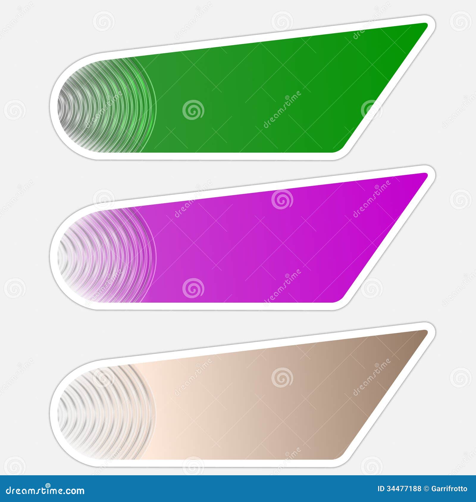 Set colored frame for text stock vector. Illustration of banner - 34477188