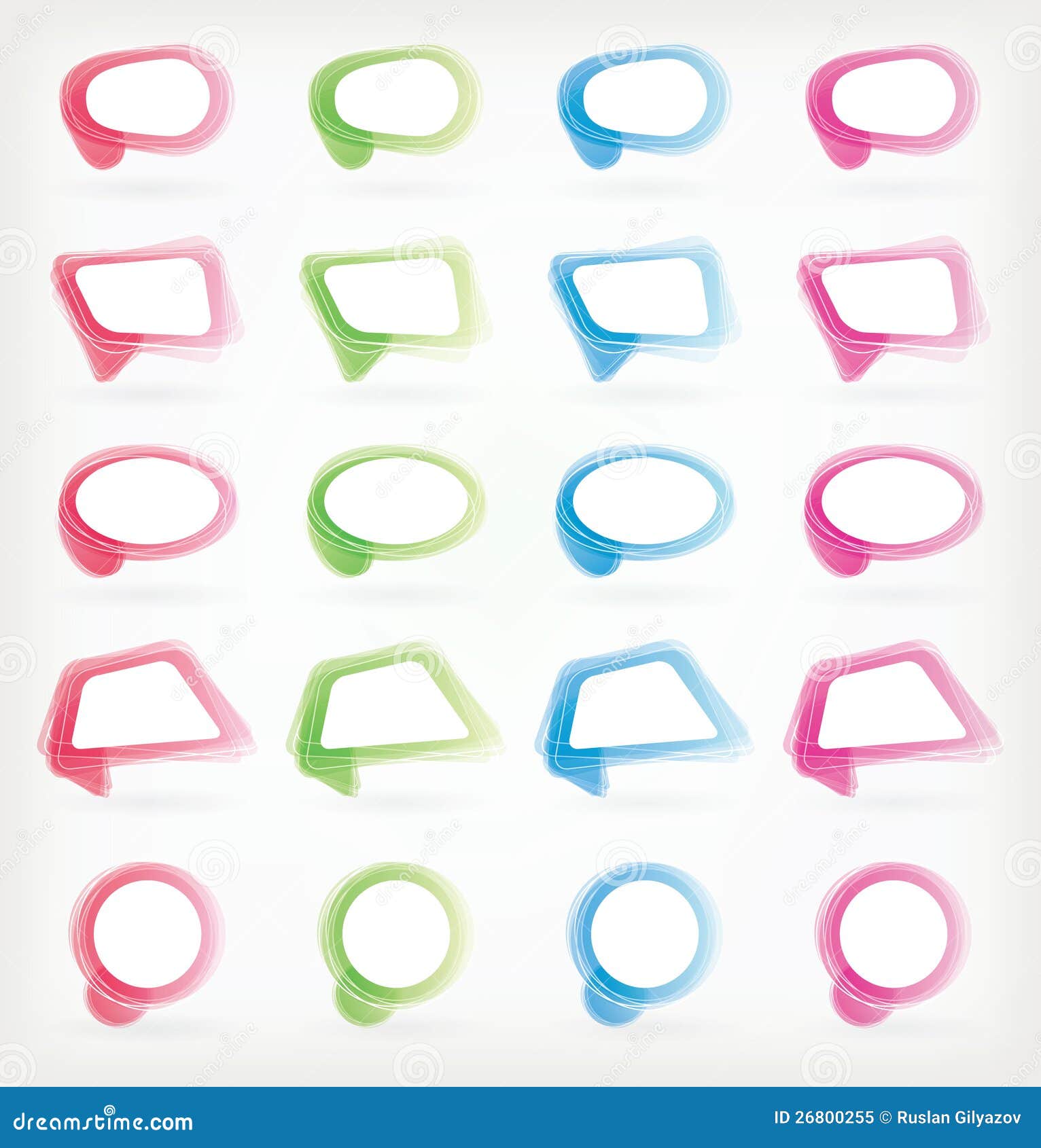 Set of colored icons stock vector. Illustration of color - 26800255