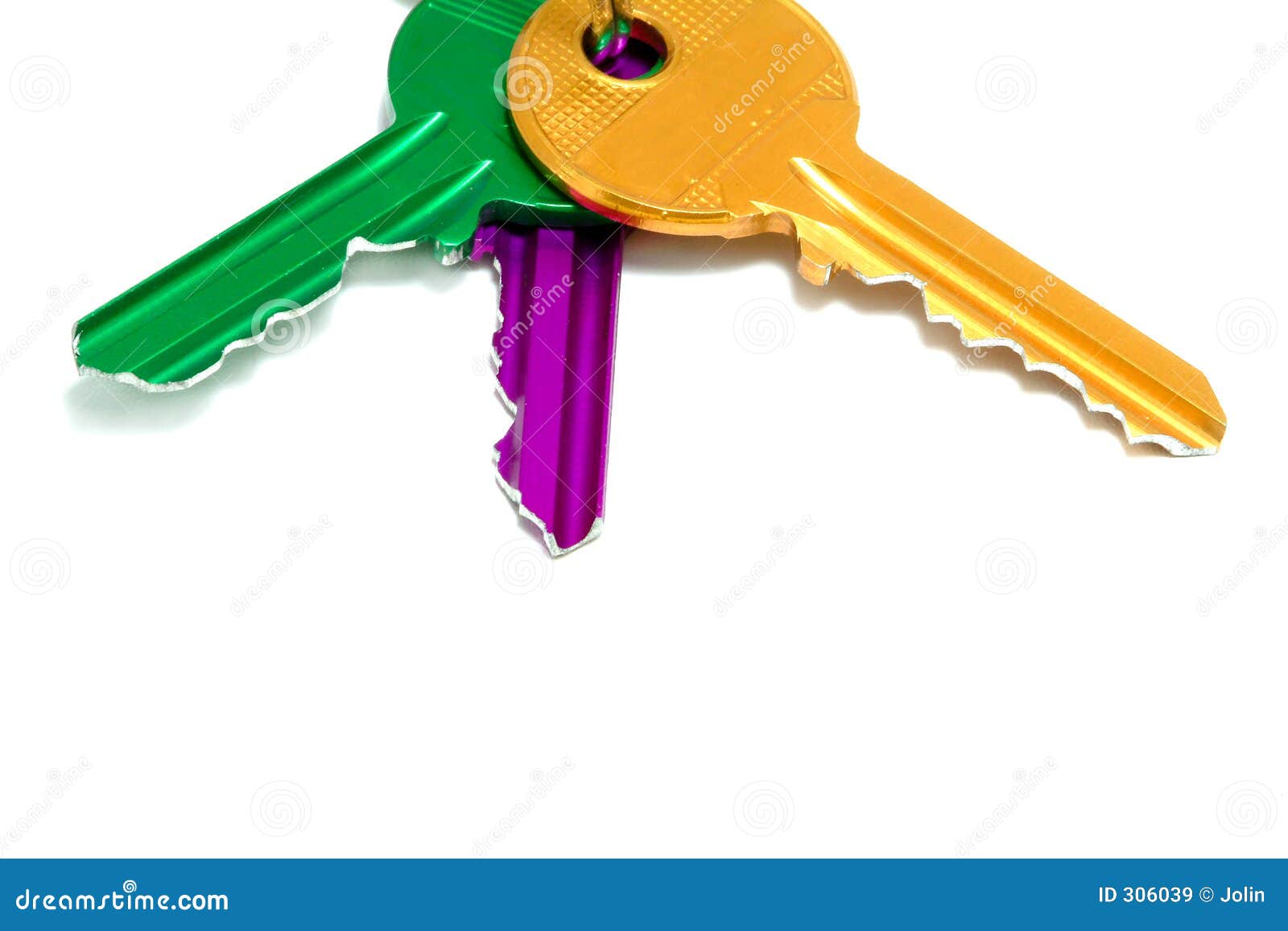 Set of colored keys stock image. Image of estate, buyer - 306039