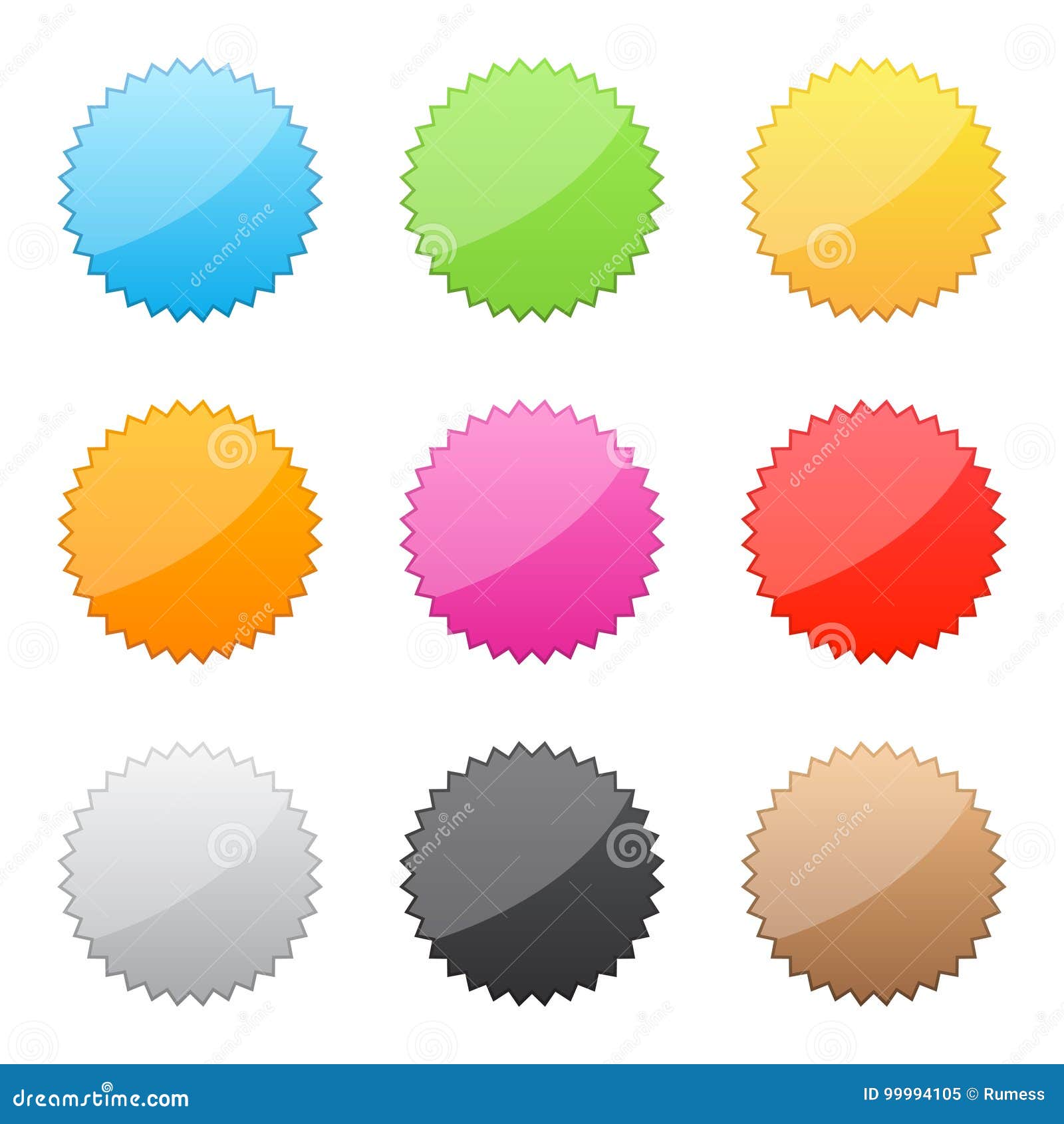 Set of colored labels stock vector. Illustration of price - 99994105