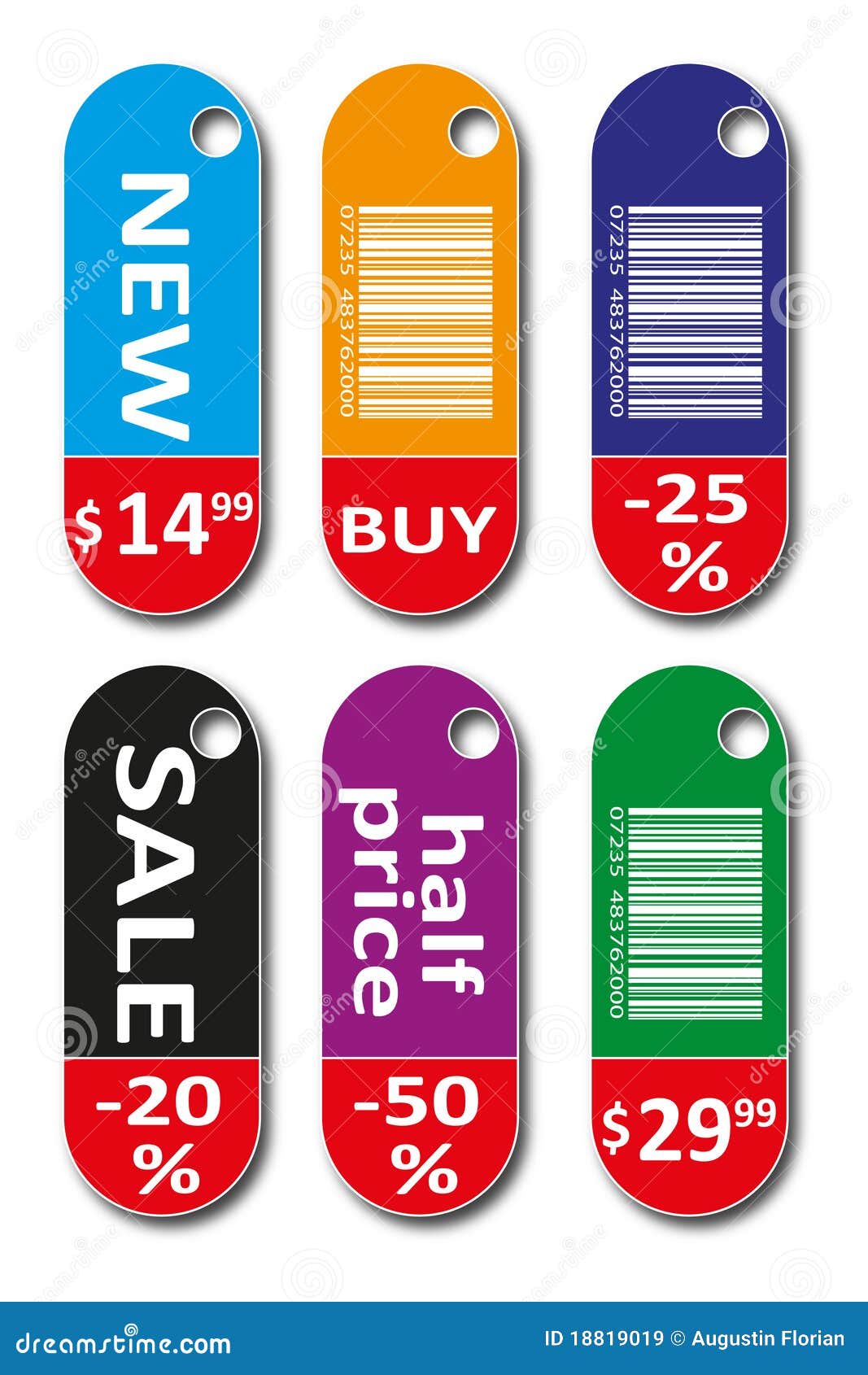 Set of Colored Labels and Tags Stock Vector - Illustration of promotion ...