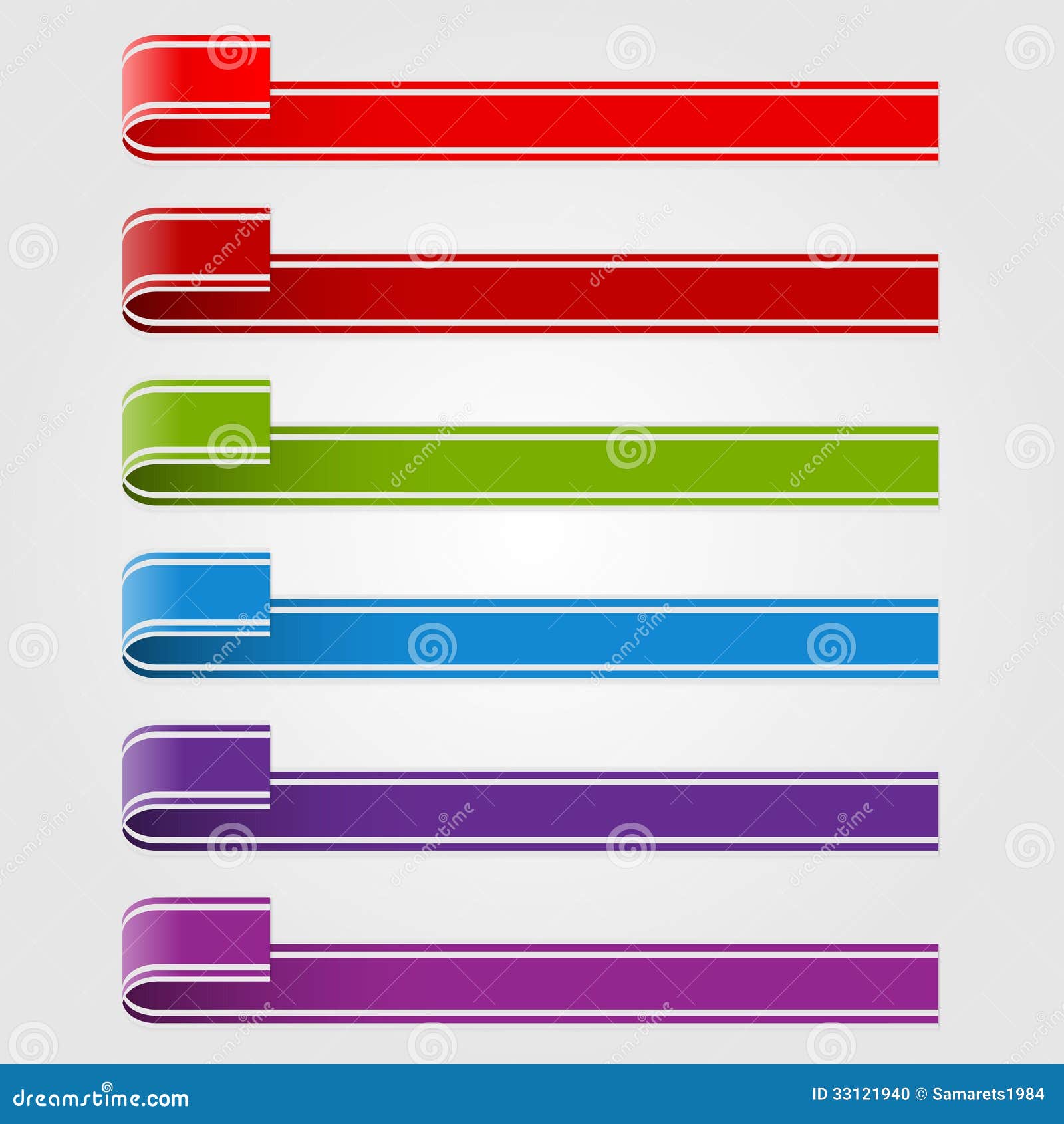 Set of Colored Labels and Tapes Stock Vector - Illustration of empty ...