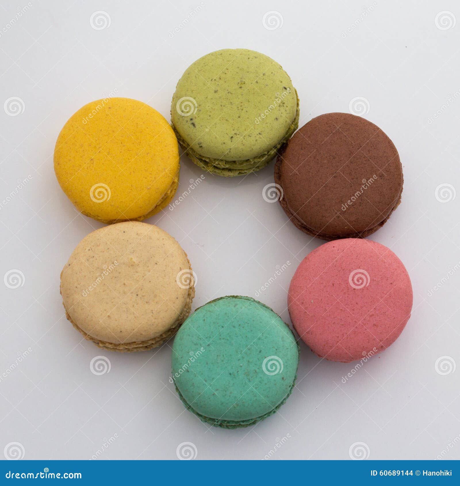 Set of Colored Macarons / Macaroons Stock Photo - Image of food, cake ...