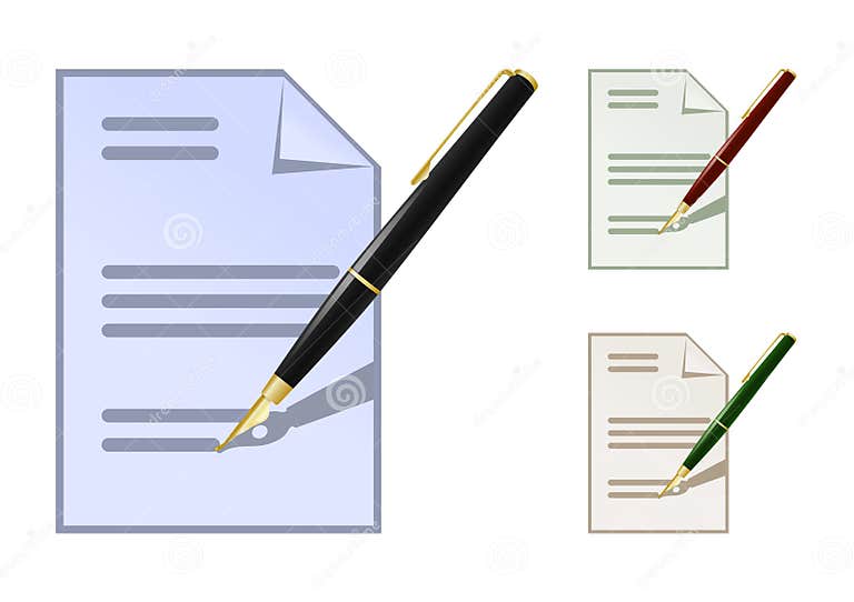 Set of colored note icons stock vector. Illustration of message - 16271770