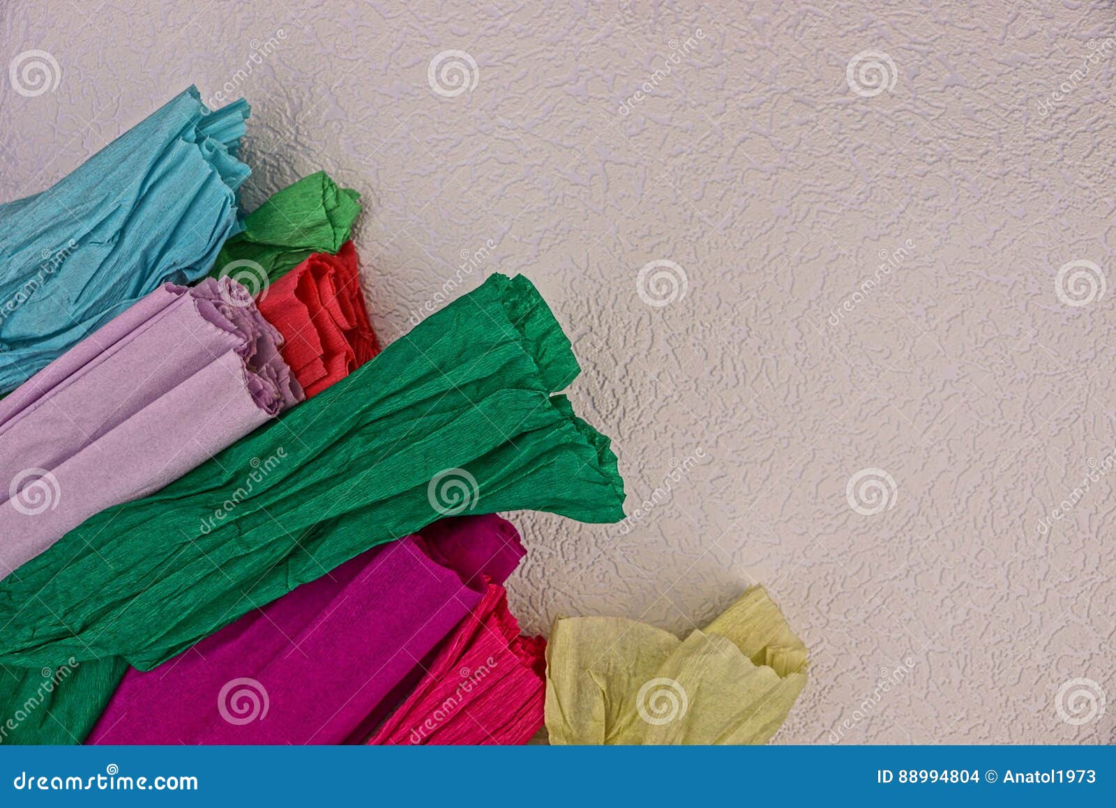 Set of Colored Paper on White Background Stock Photo - Image of rainbow ...