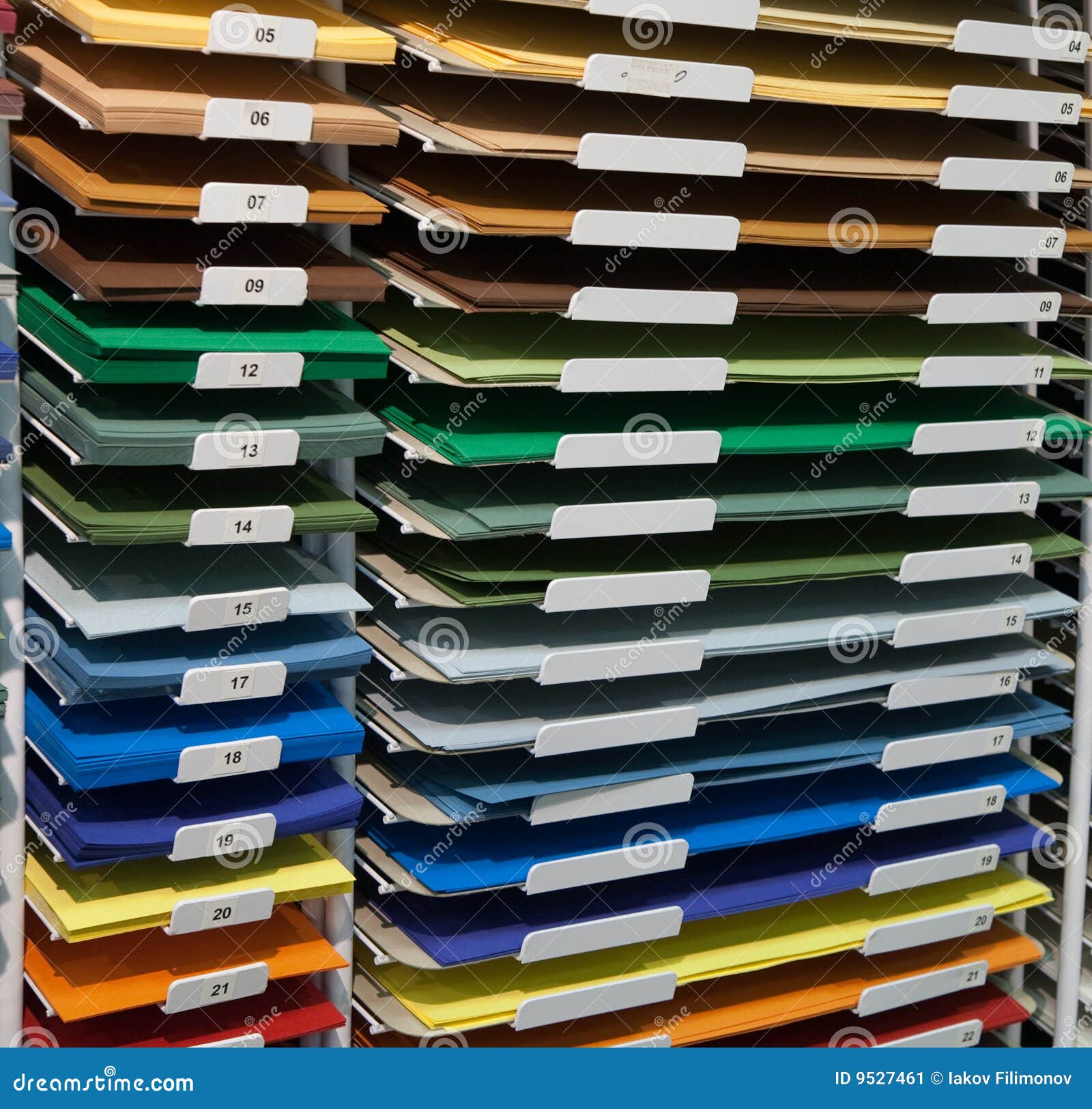 Set of colored papers stock image. Image of decorate, abstract - 9527461