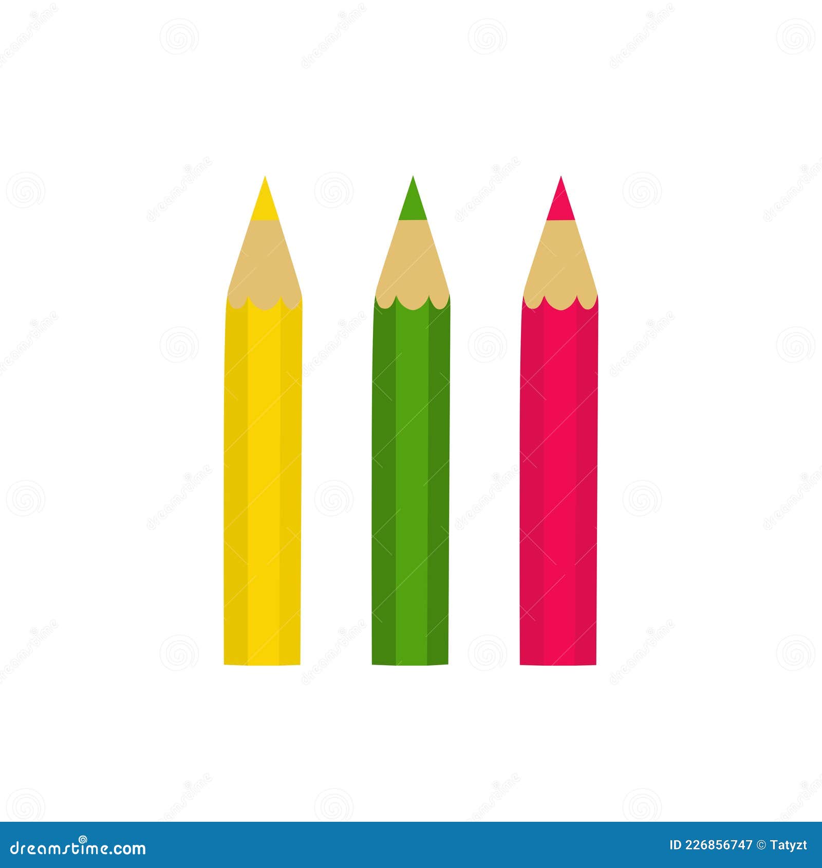 A Set of Colored Pencils for Drawing. Icon, Logo Stock Vector ...