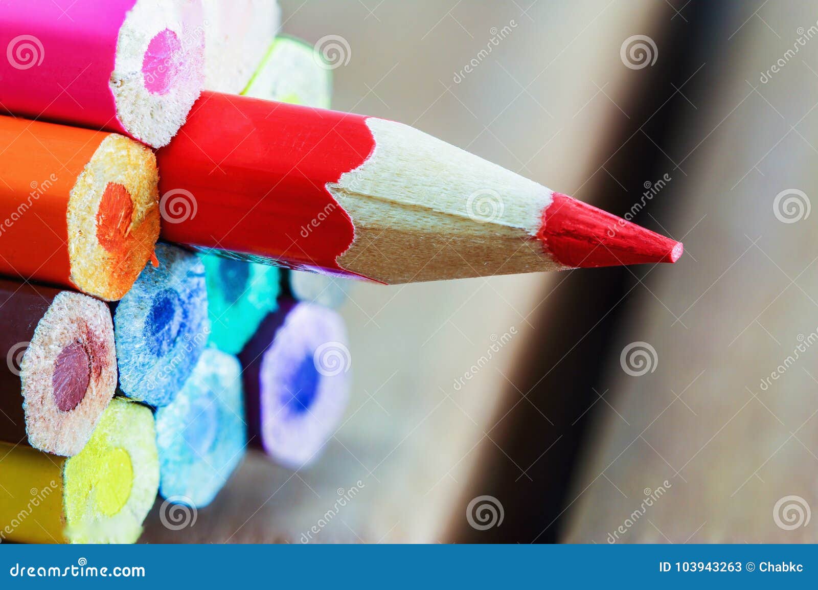 Set of colored pencils stock image. Image of equipment - 103943263