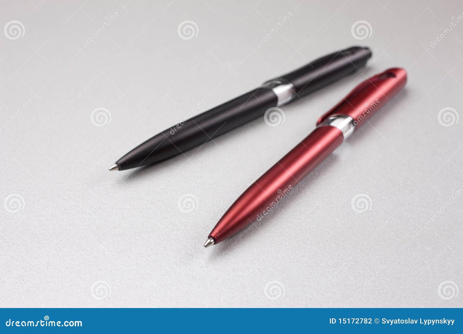 Set of Colored Pens on Table Stock Photo - Image of business, design ...