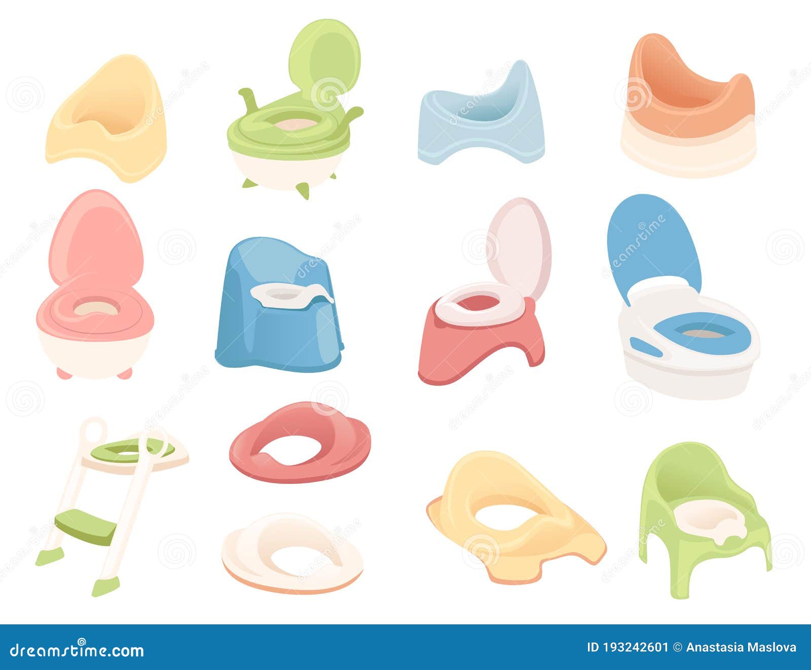 Children Potty Icon Vector Outline Symbol Illustration | CartoonDealer ...