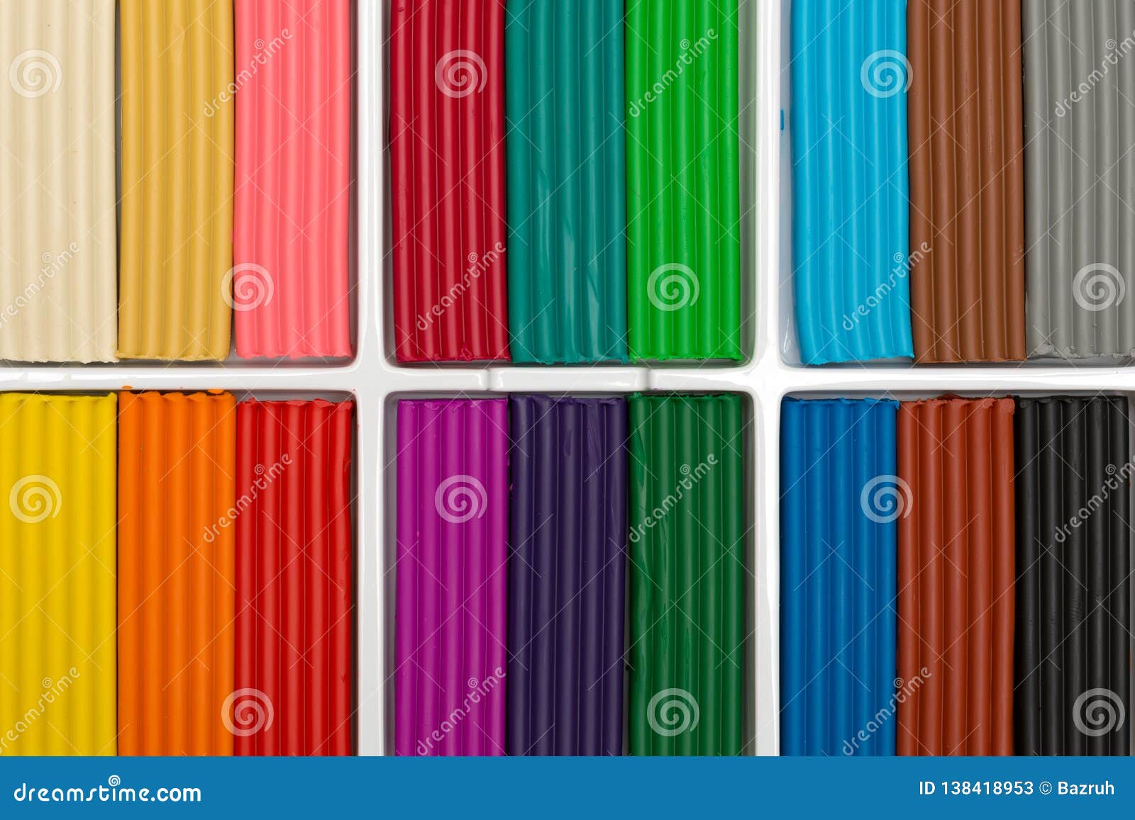 Set of Colored Plasticine for Children Creativity Stock Image - Image ...