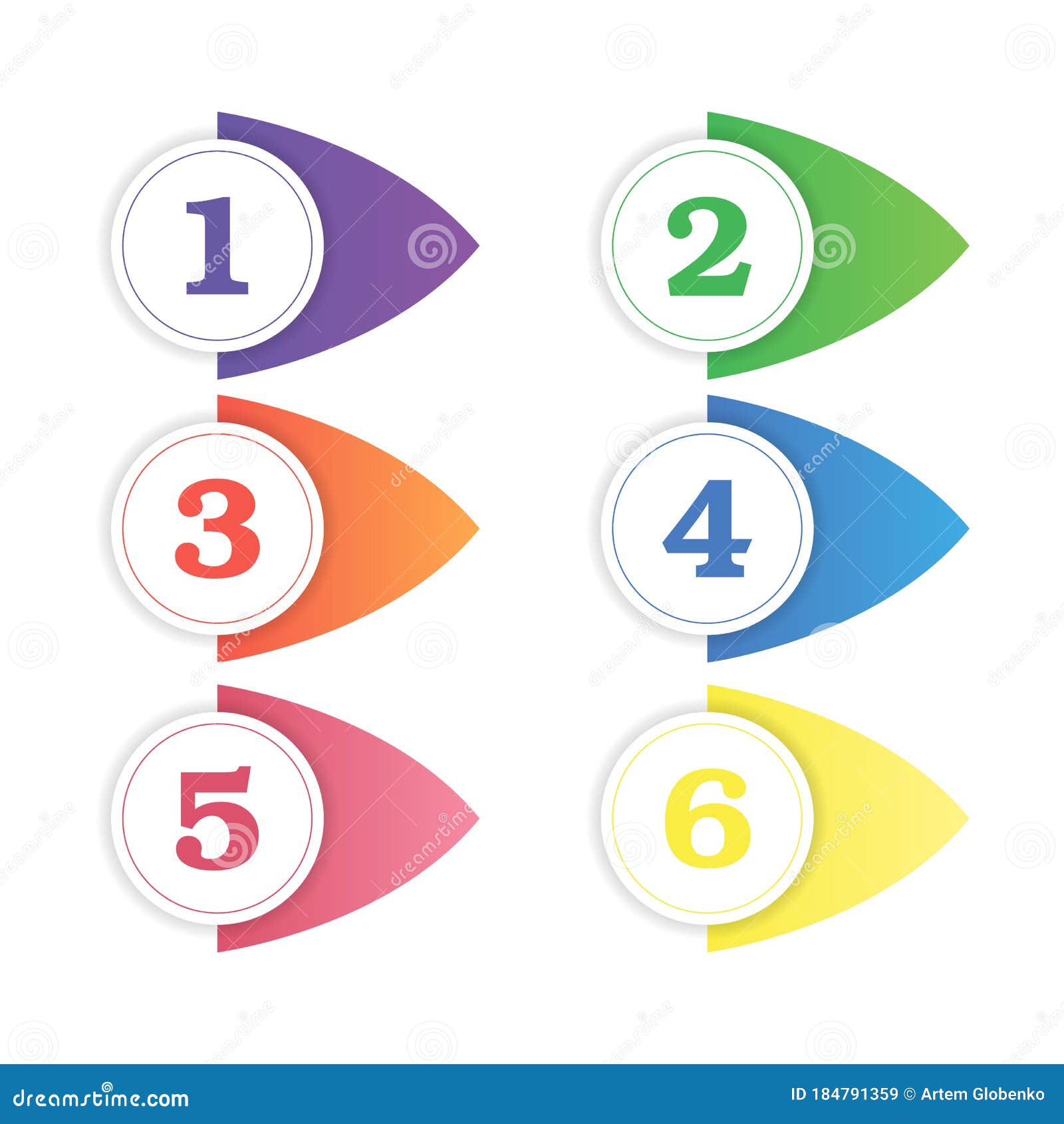 Set of Colored Pointers, Buttons. Stock Vector - Illustration of ...