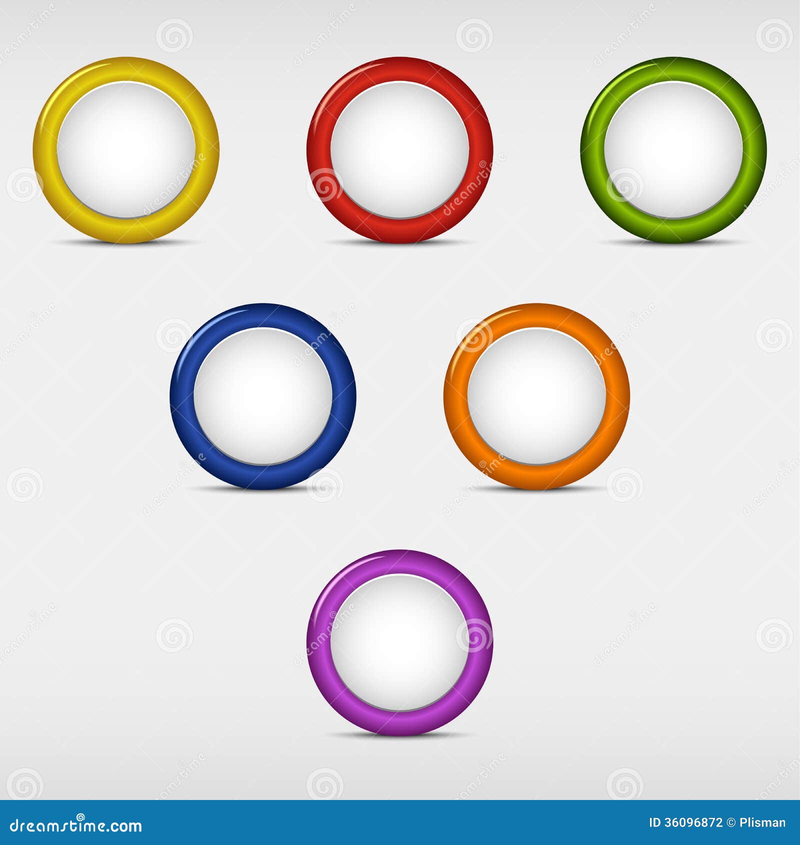 Set of Colored Round Empty Buttons Stock Vector - Illustration of ... Set of Colored Round Empty Buttons Stock Vector - Illustration of ...