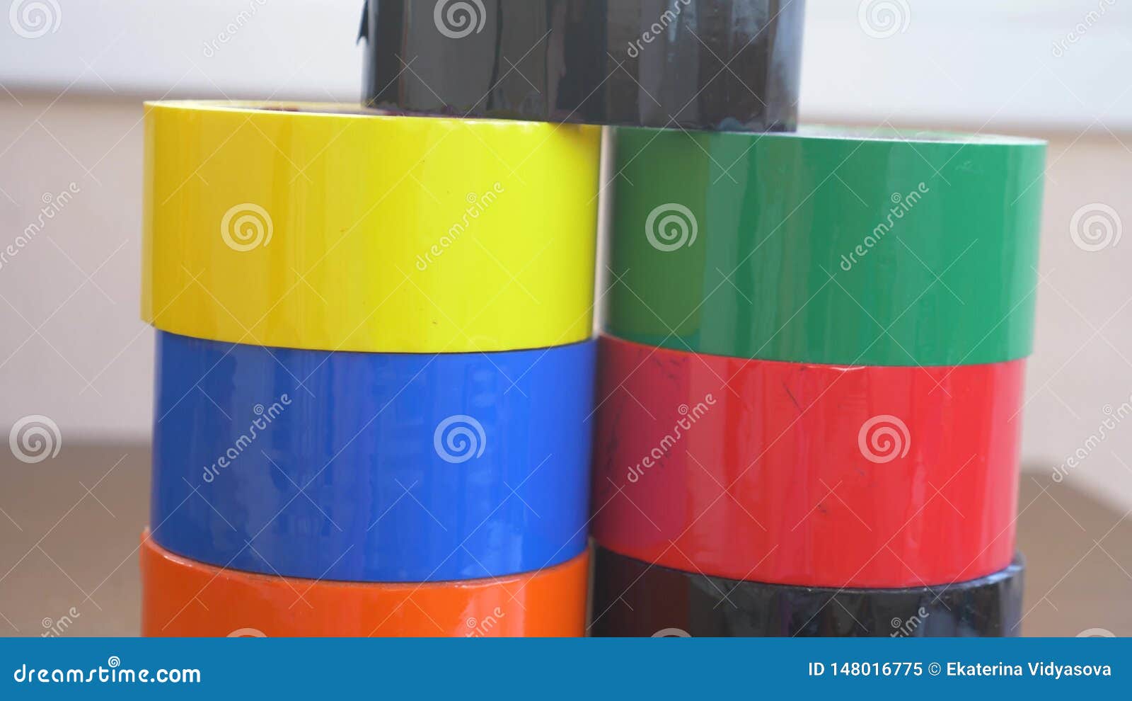 Set of Colored Scotch in the Office on the Desk. 4k Stock Video - Video ...