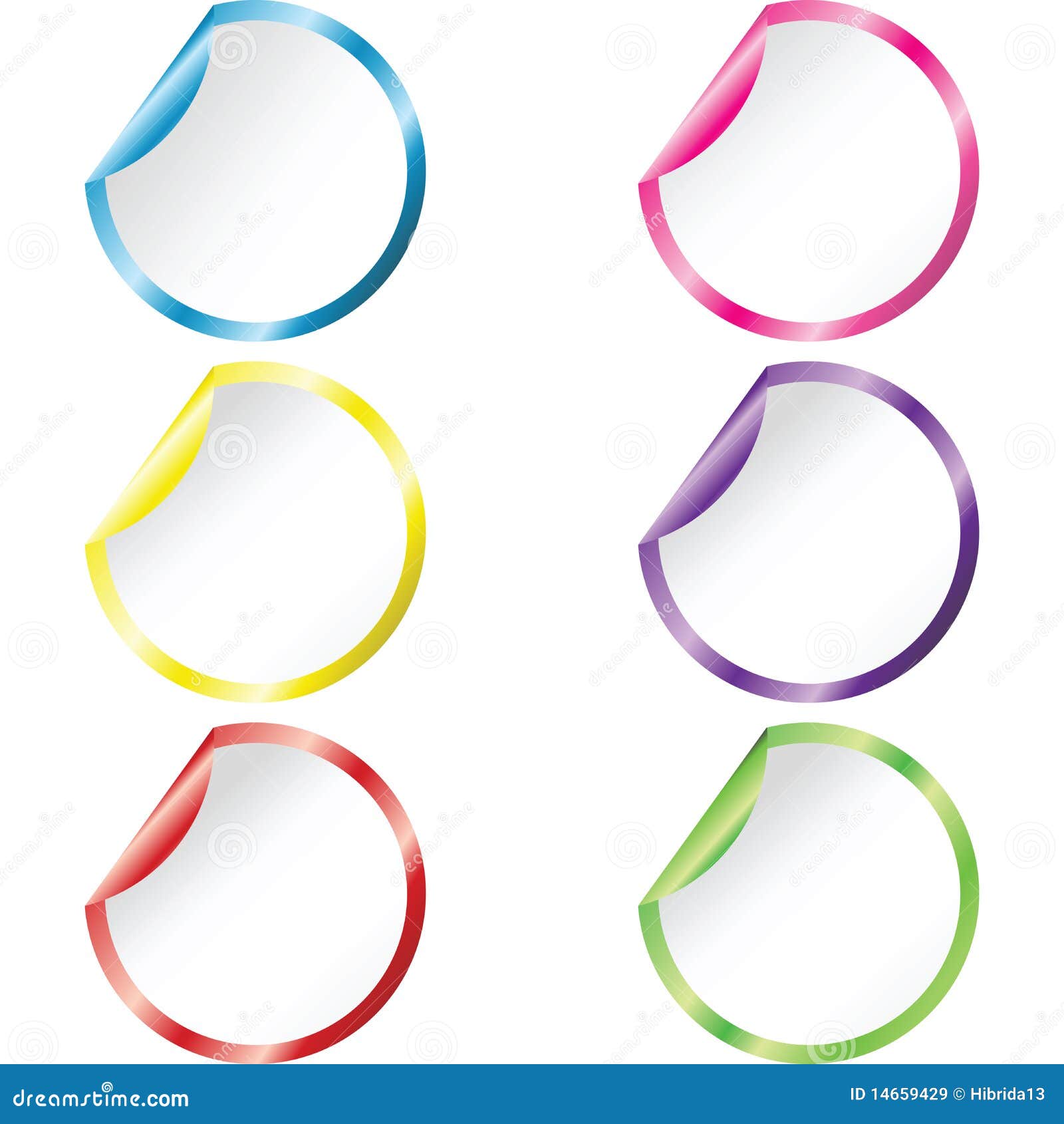 Set of colored stickers stock illustration. Illustration of retail ...