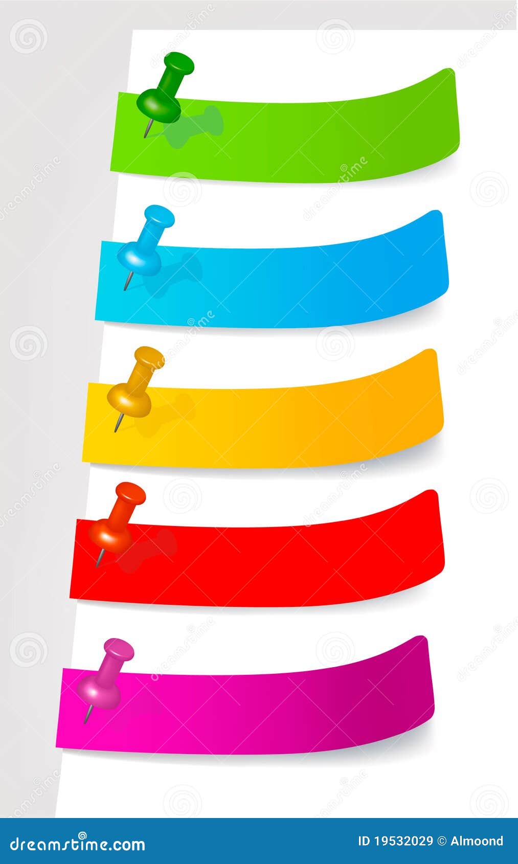 Set with Colored Stickers. Vector Stock Vector - Illustration of blue ...