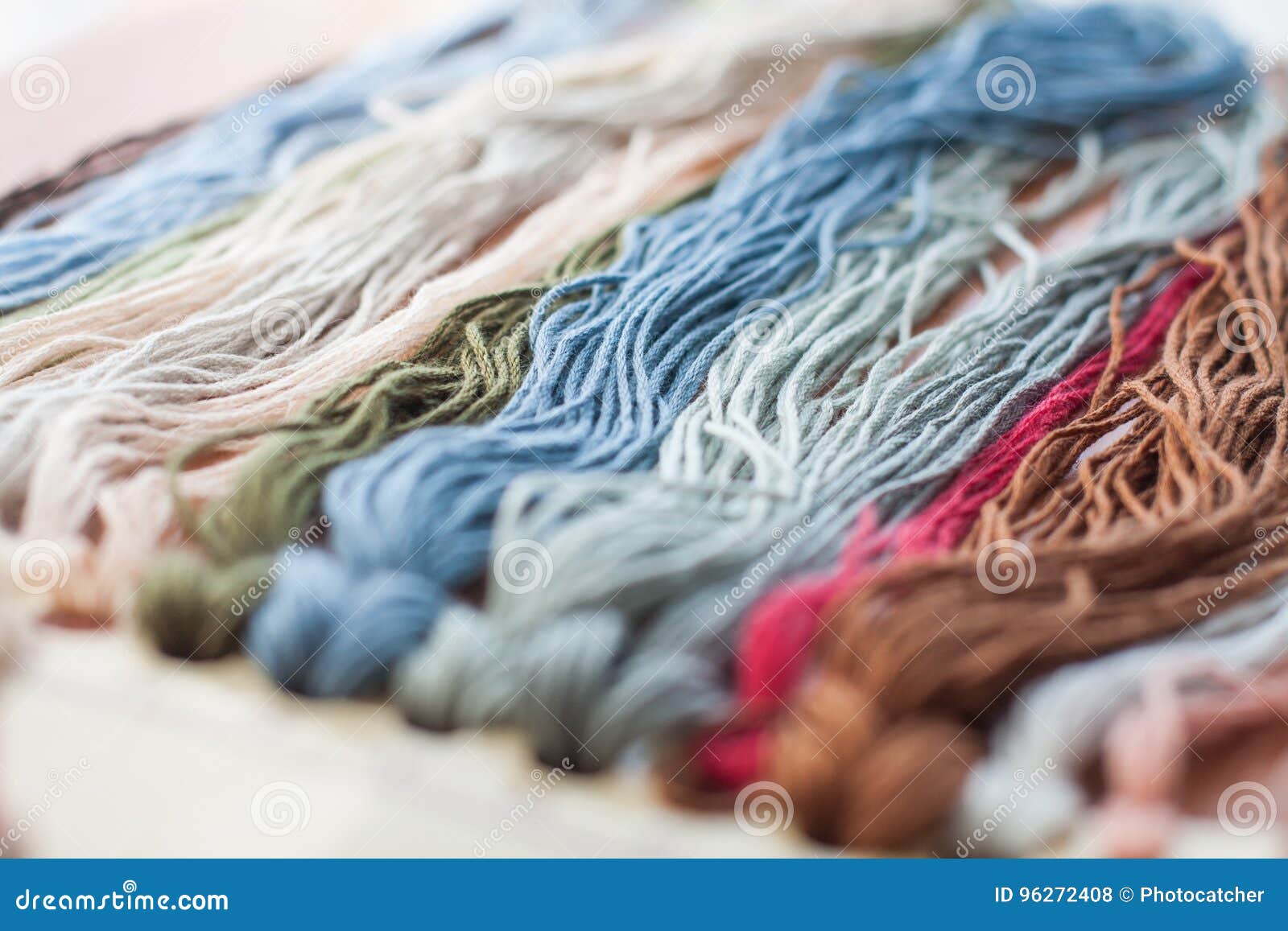 Set of colored threads stock photo. Image of diversity - 96272408