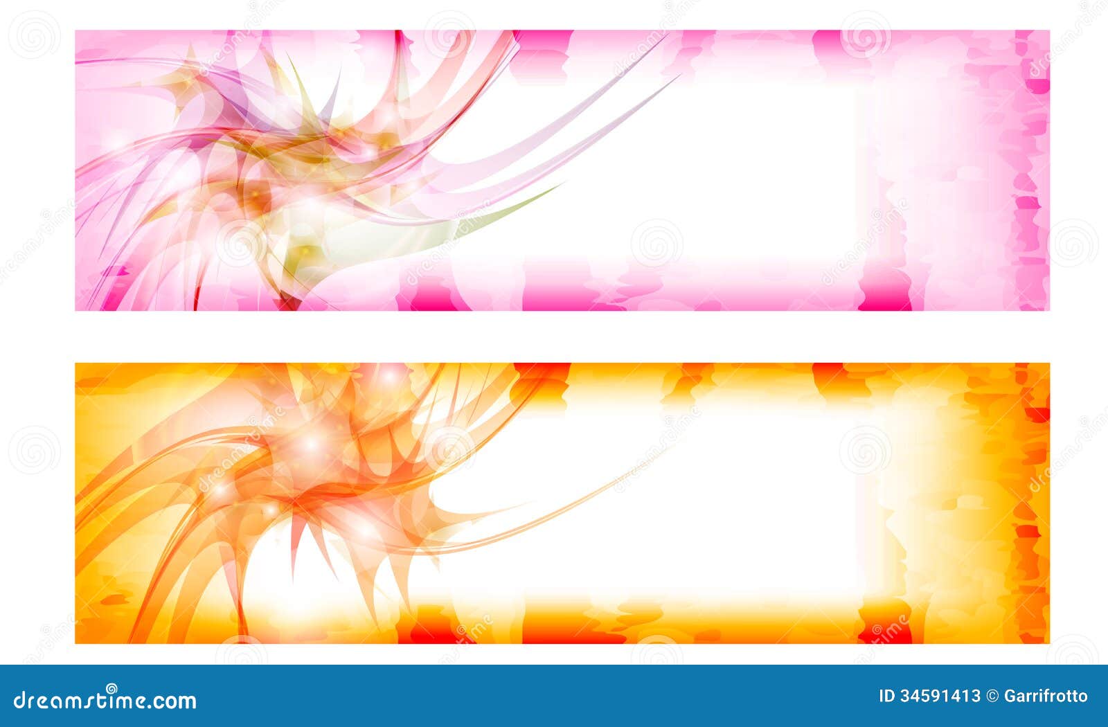 Set Colored Vector Abstract Banner Stock Vector - Illustration of ...