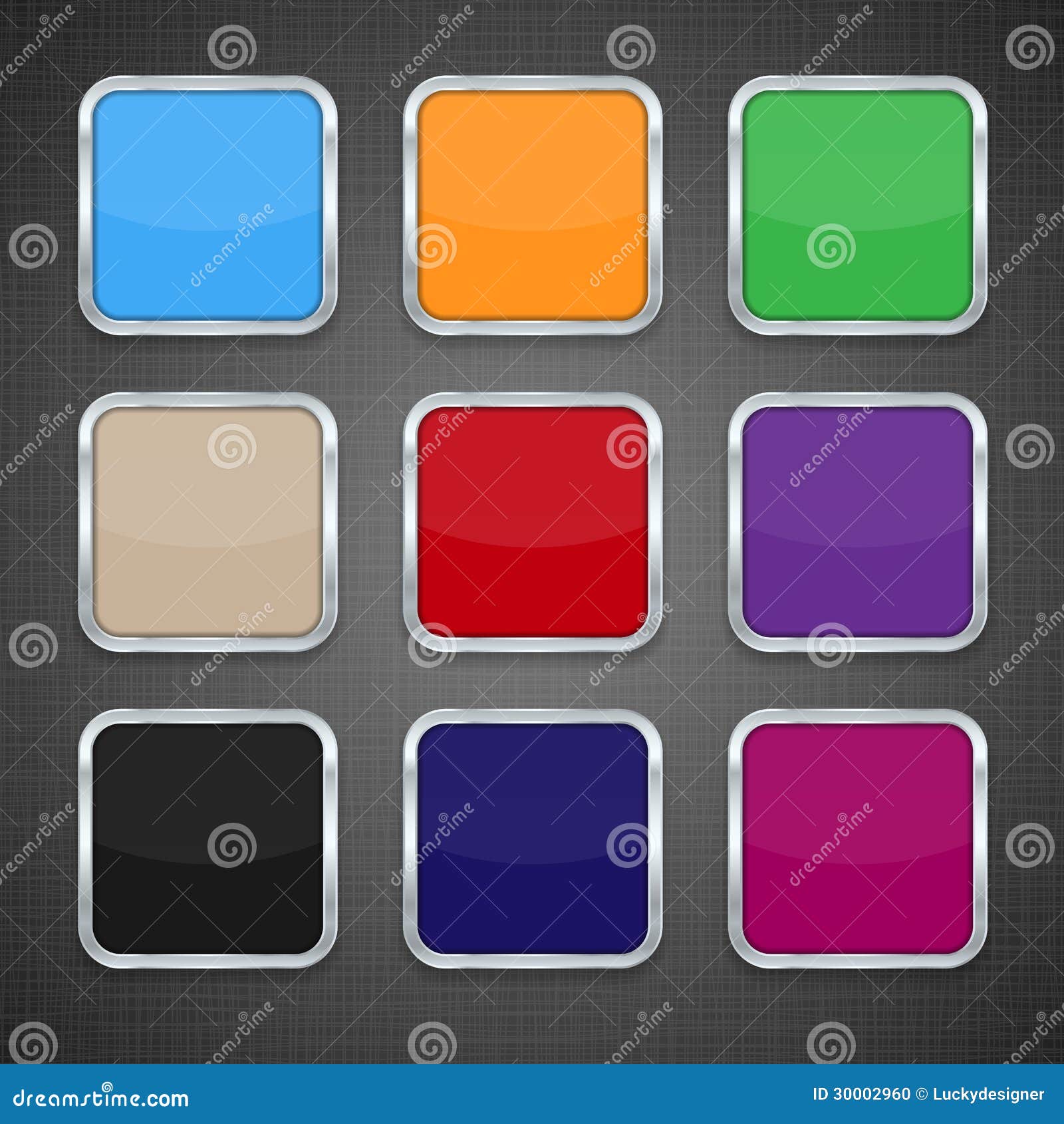 Set of Colorful App Icon Templates Stock Vector - Illustration of ...