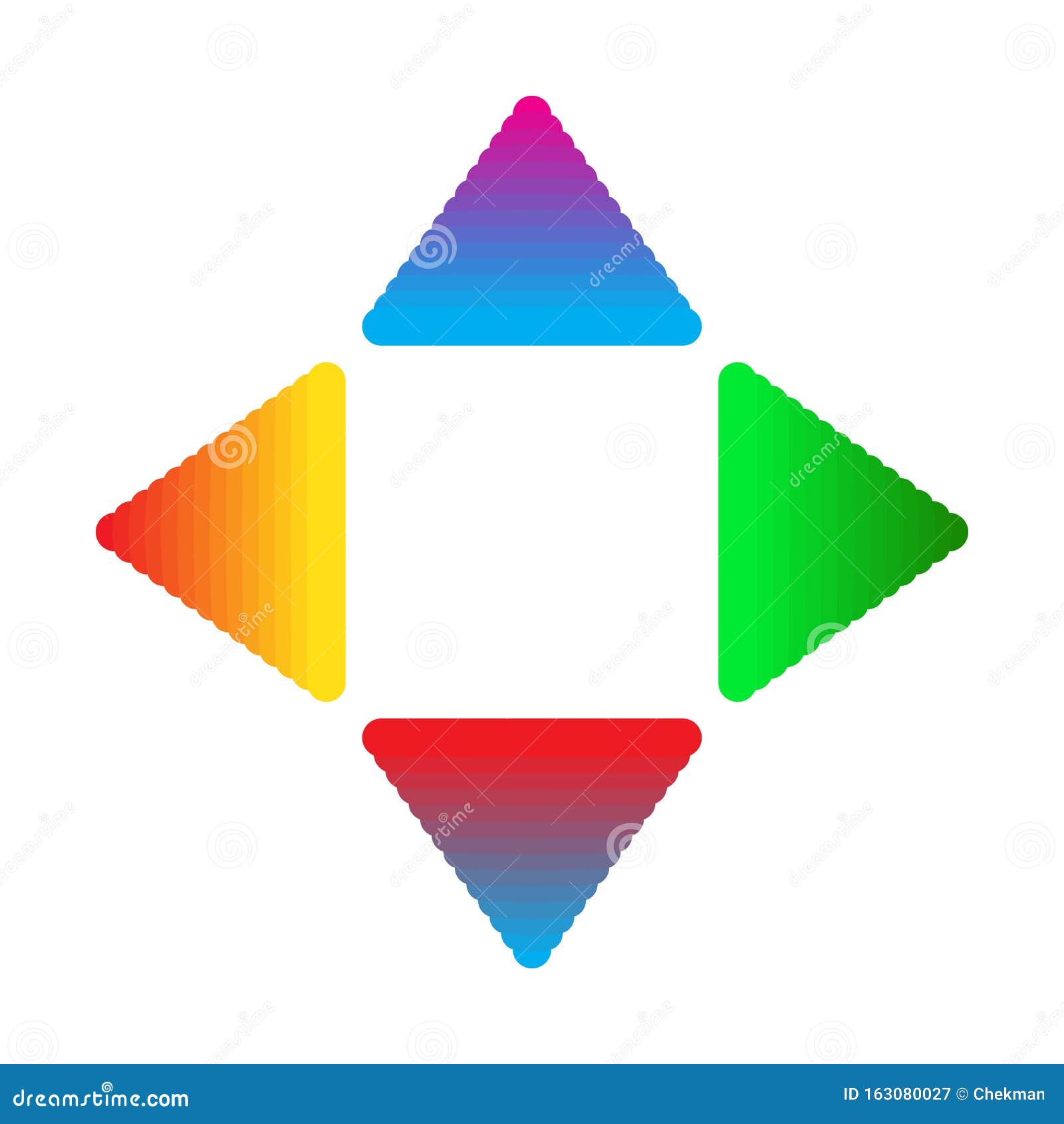 Colorful arrows - vector stock illustration. Illustration of symbol ...