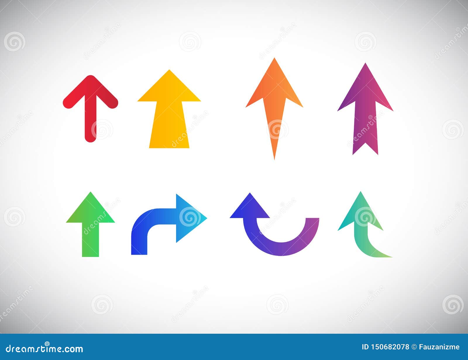 Set of Colorful Arrows Vector Collection Stock Vector - Illustration of ...