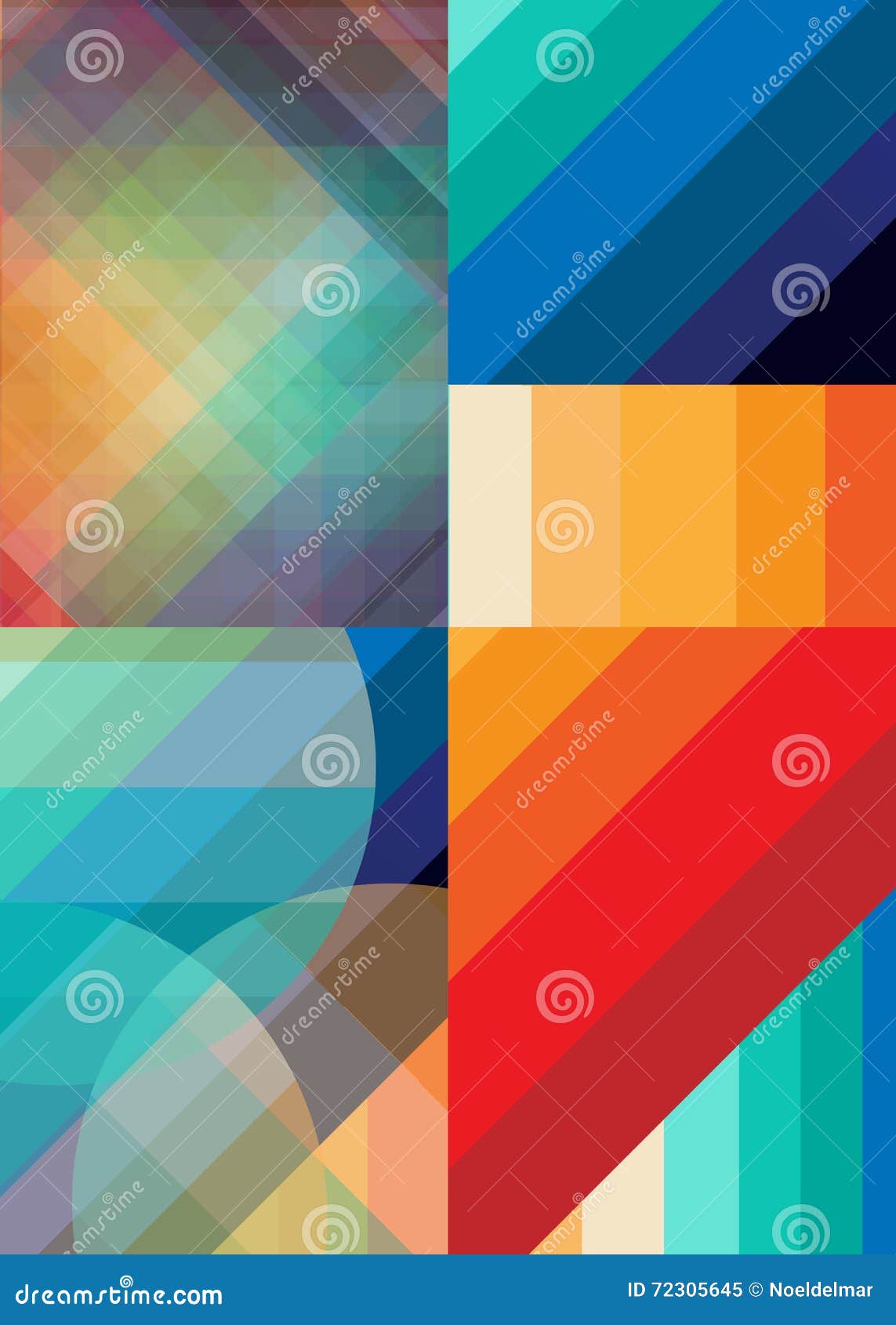 Set of Colorful Background for Business Stock Illustration ...