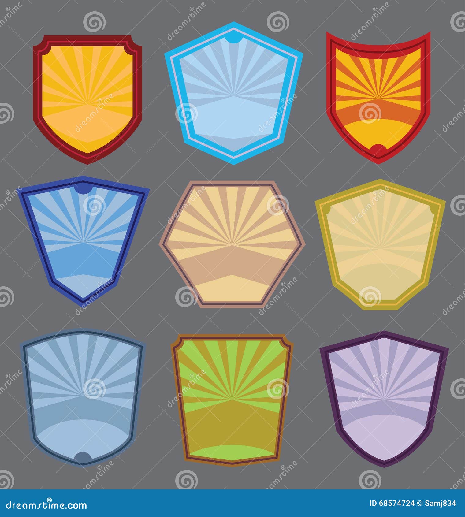 Set of Colorful Badges Vector Stock Vector - Illustration of sign ...