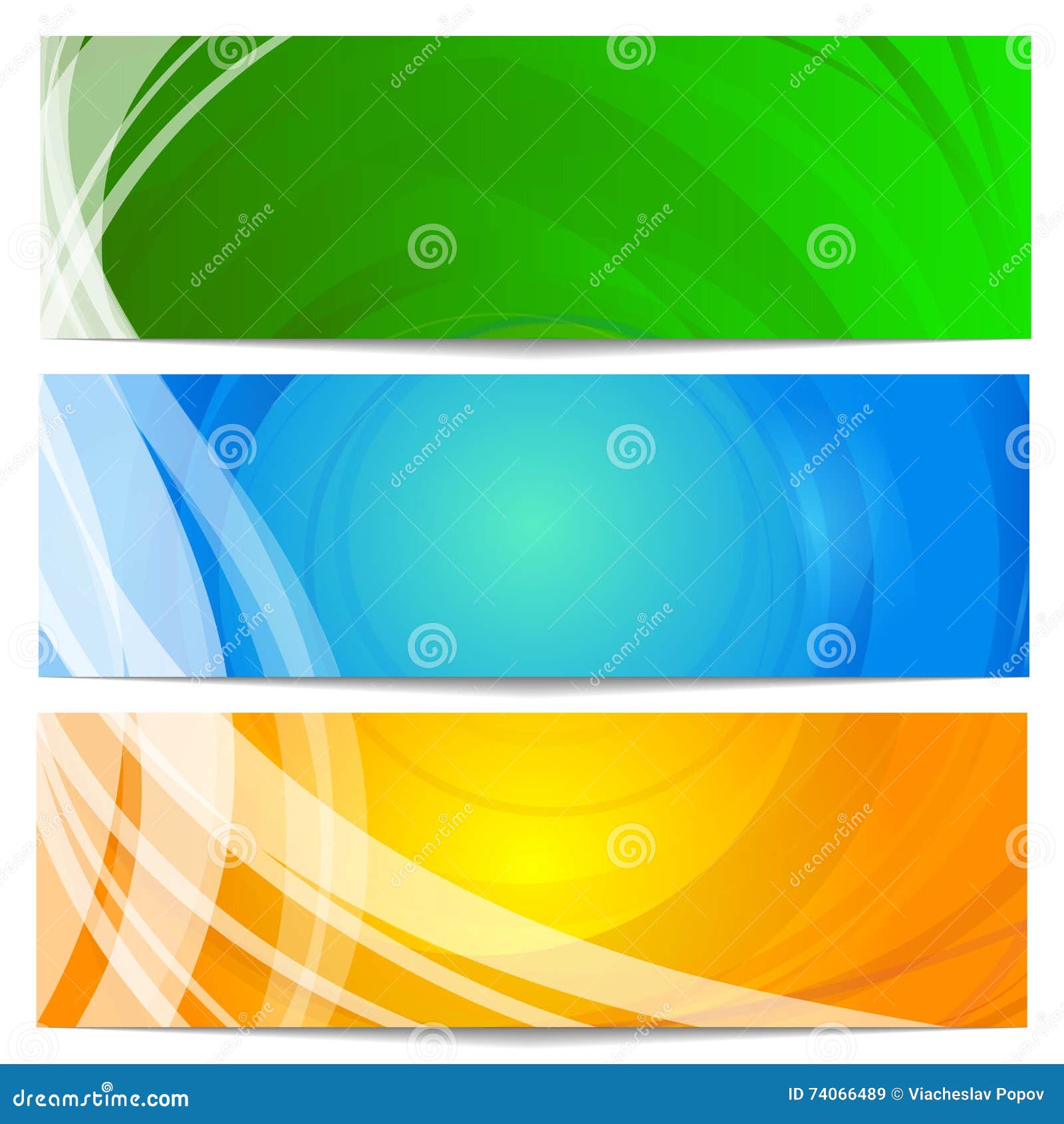 Set of Colorful Banners Illustration. Stock Vector - Illustration of ...