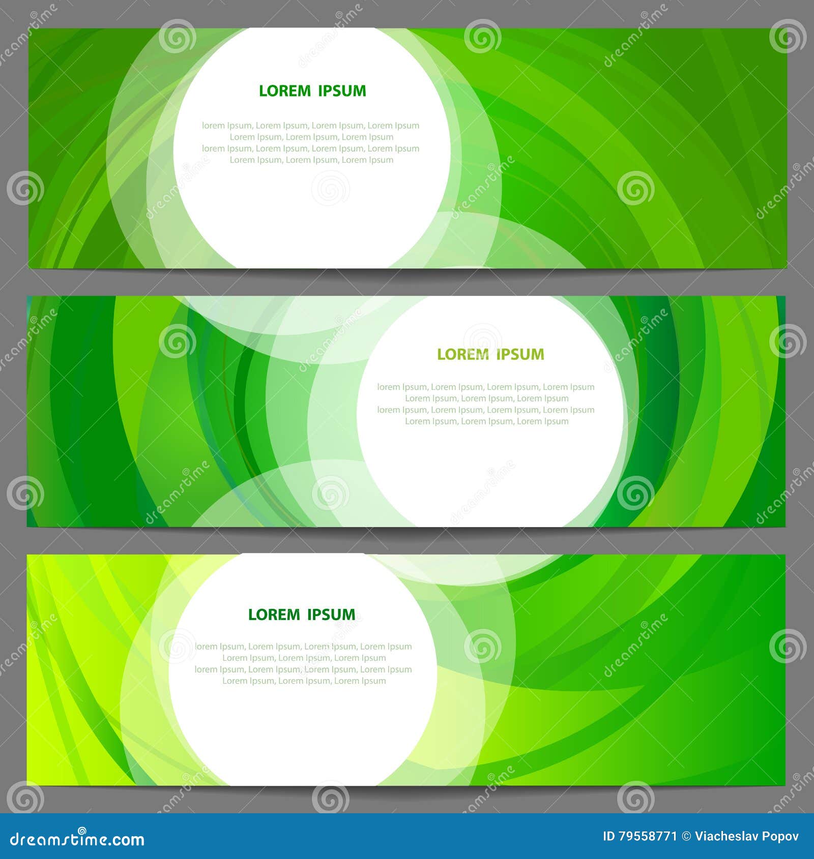 Set of Colorful Banners Illustration. Stock Vector - Illustration of ...